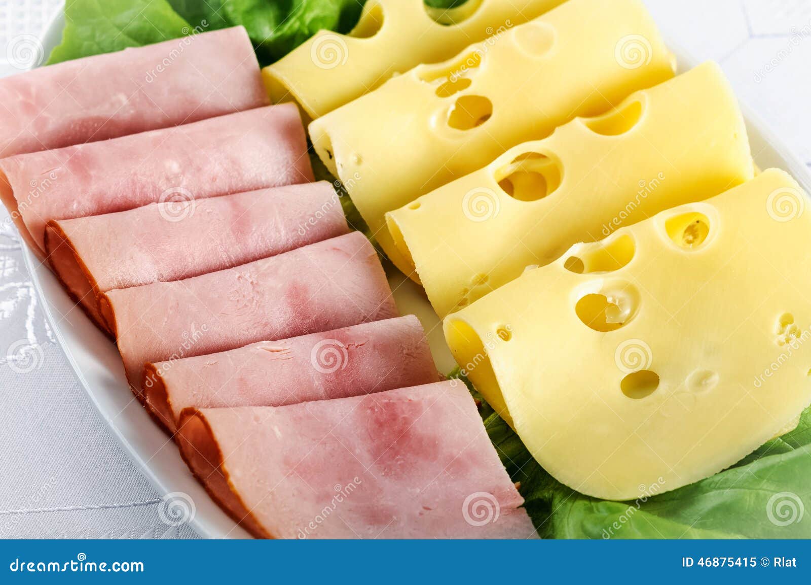 Cheese and ham stock image. Image of meat, table, cheese - 46875415