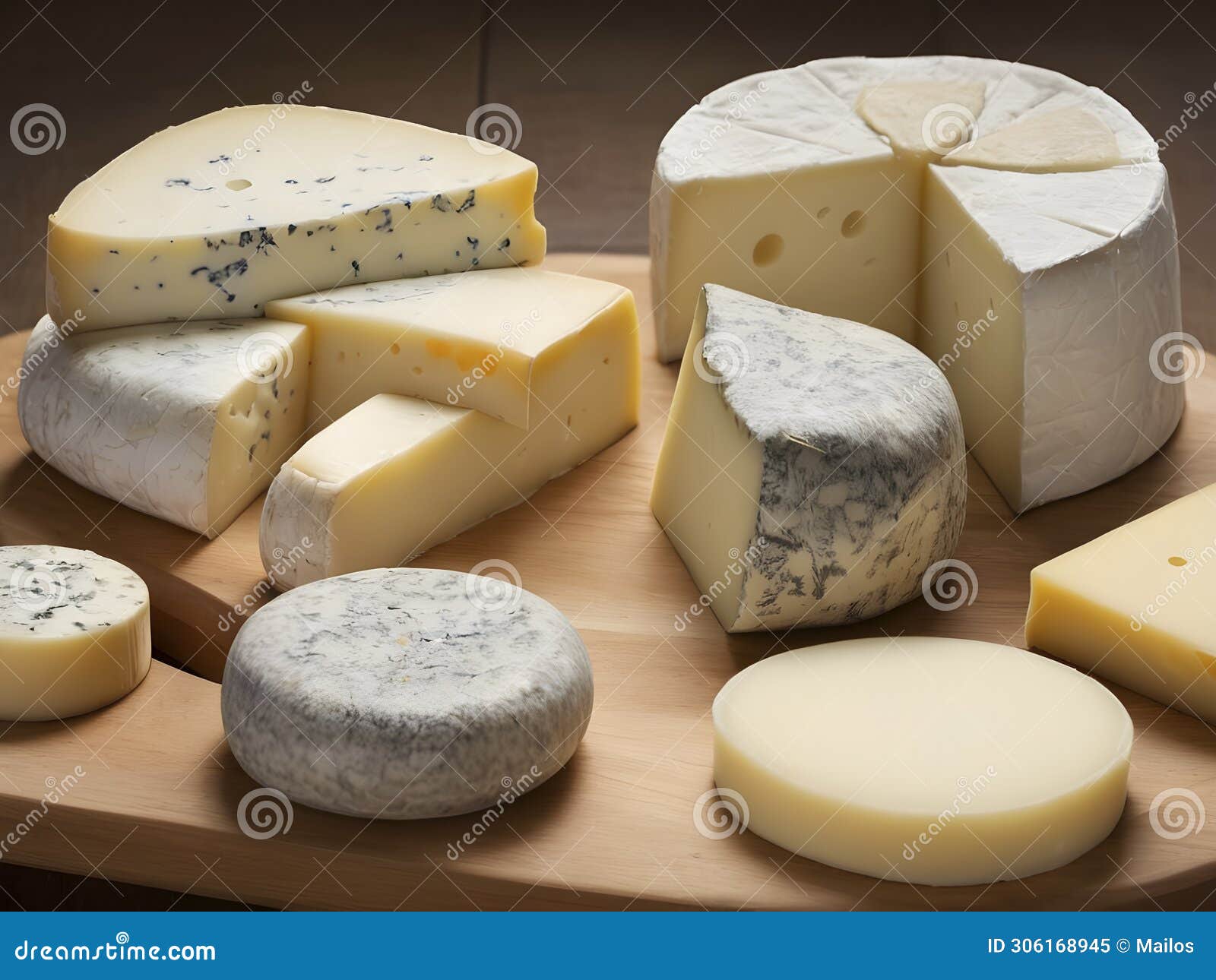 Cheese Harmony: a Medley of Luscious Varieties in Every Bite Stock ...