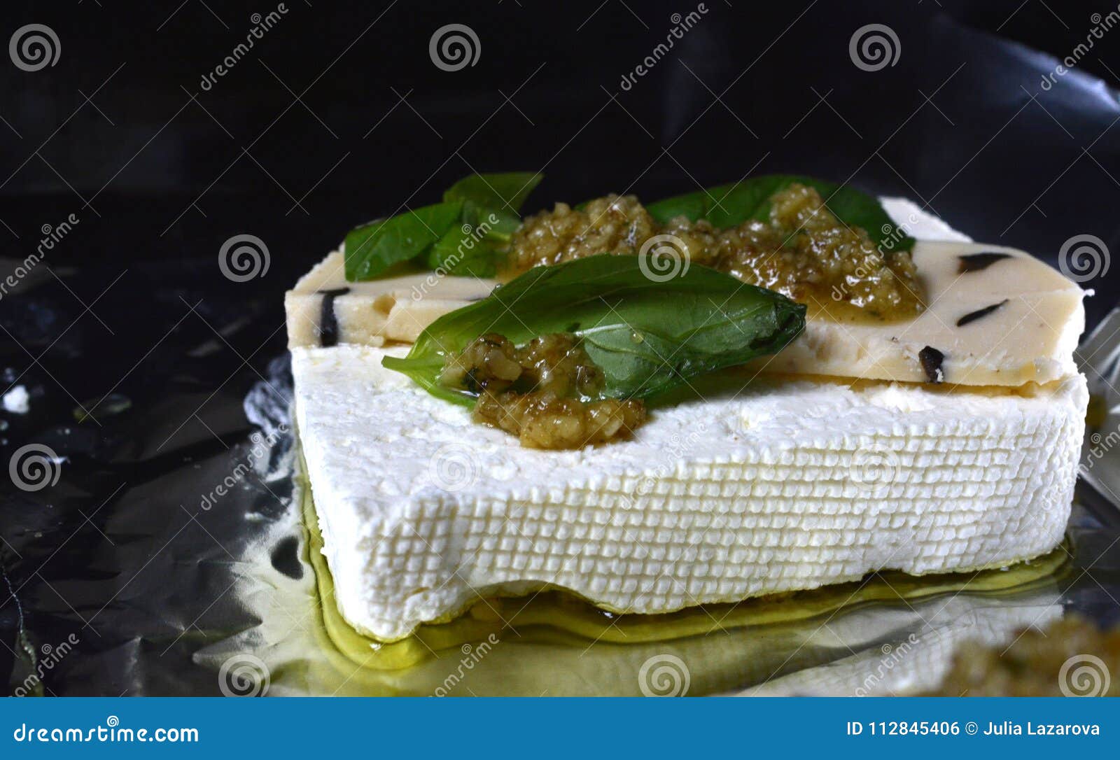 Cheese with Herbs in Bulgaria Stock Photo - Image of product, delicacy ...