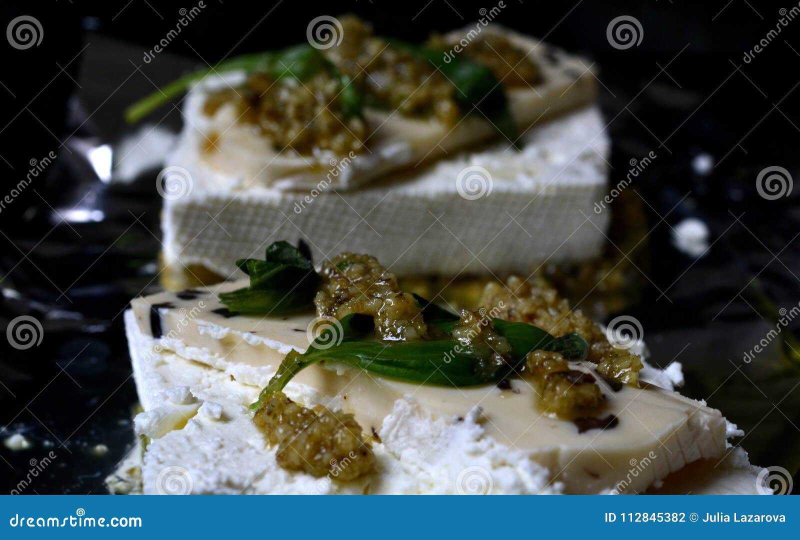 Cheese with Herbs in Bulgaria Stock Photo - Image of delicacies ...