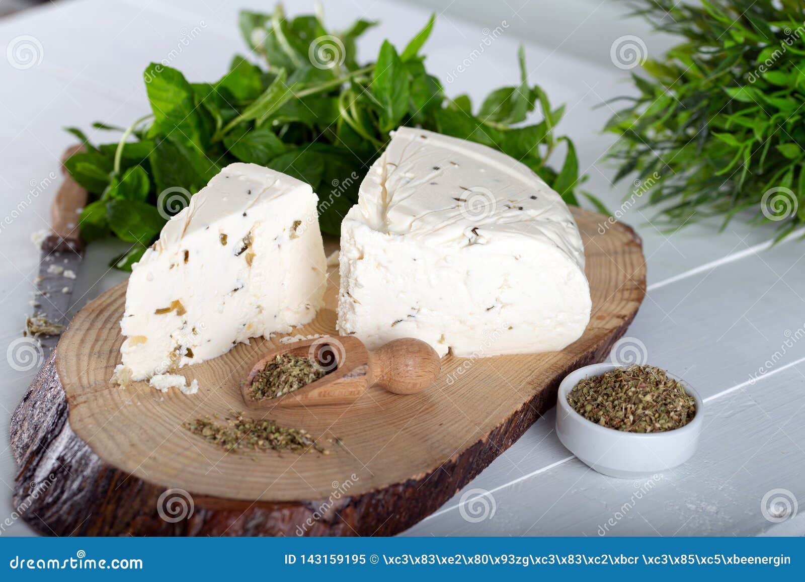 Cheese with Herbs and Spices, Herb Cheese with Spices. Stock Image ...