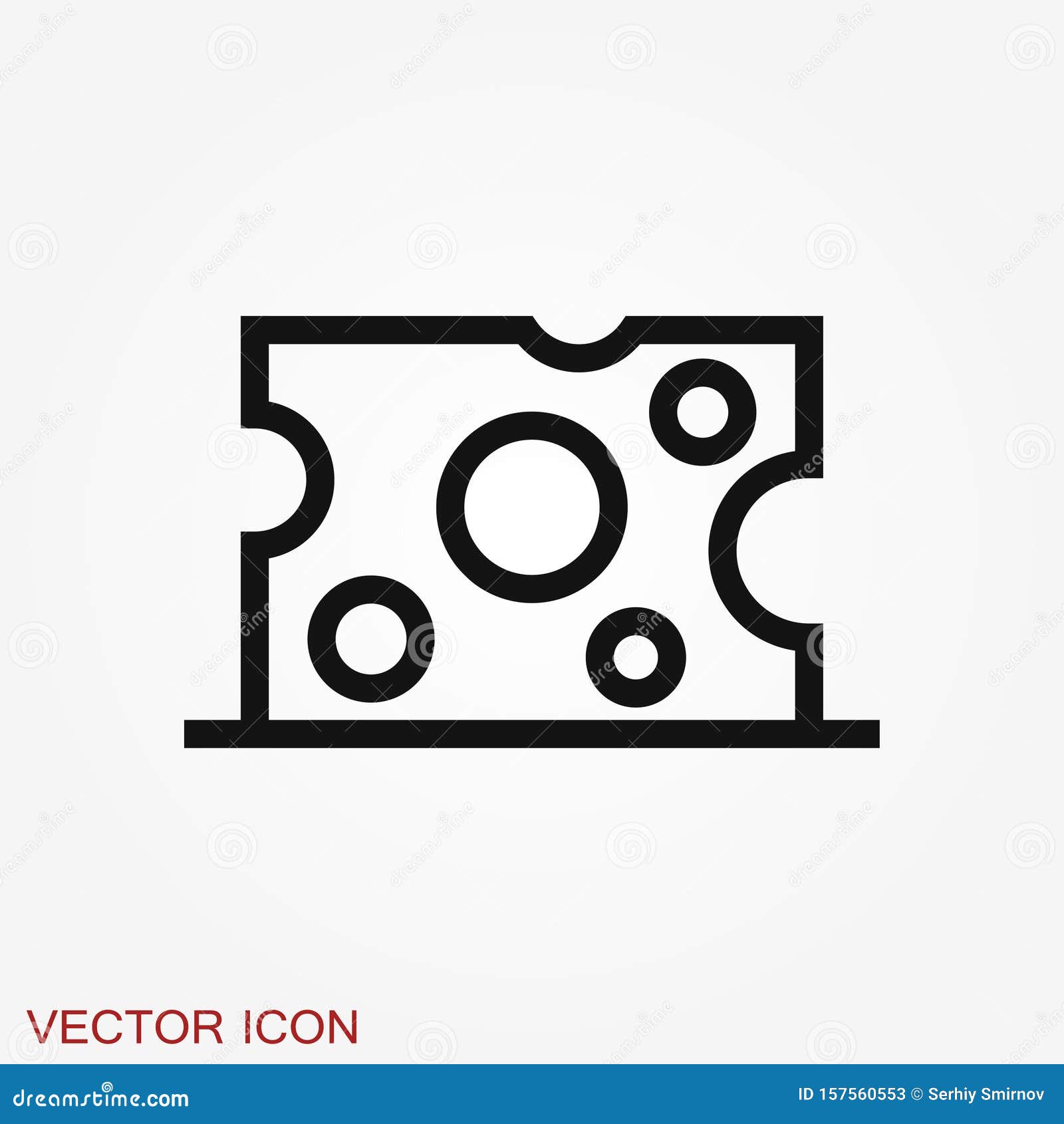 Cheese Icon Vector, Filled Flat Sign, Logo Illustration Stock ...