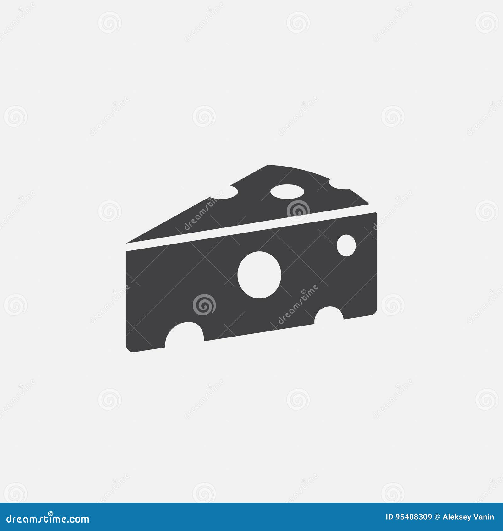 Cheese Icon Vector Isolated on White Stock Vector - Illustration of ...