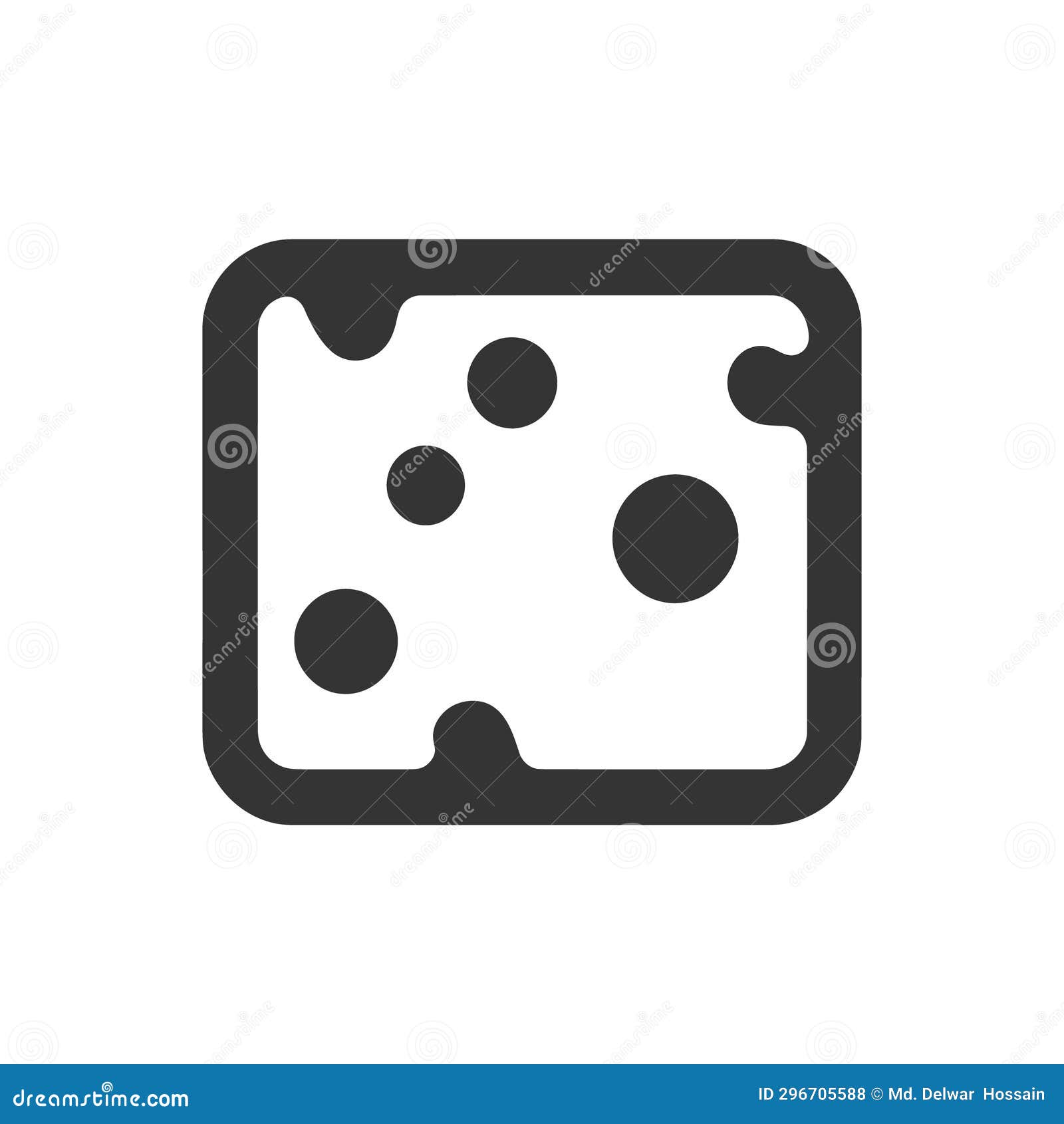 Cheese Icon stock vector. Illustration of sign, icon - 296705588