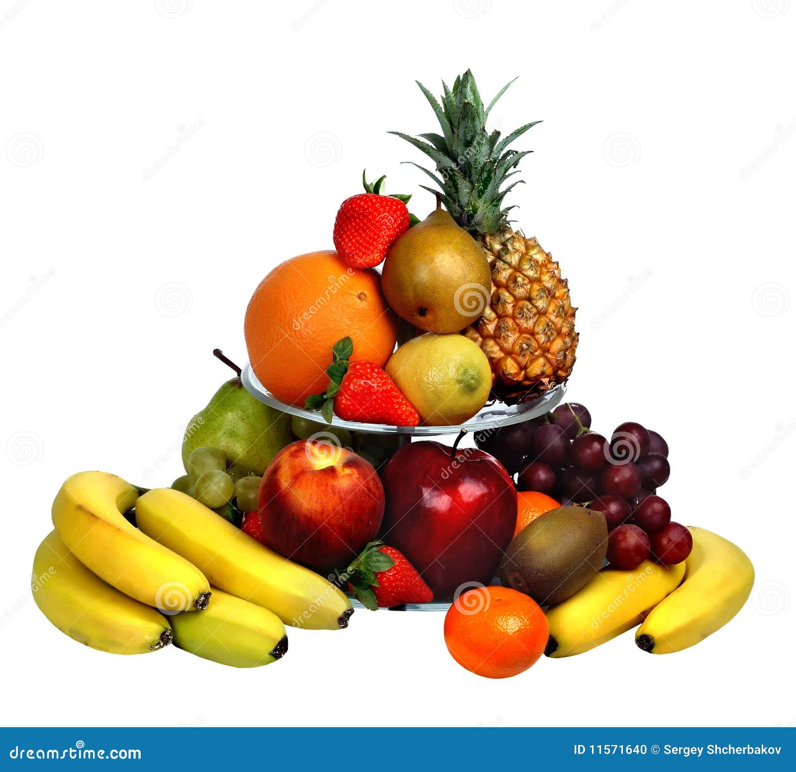 Assorted fruits stock photo. Image of composition, isolated - 11571640