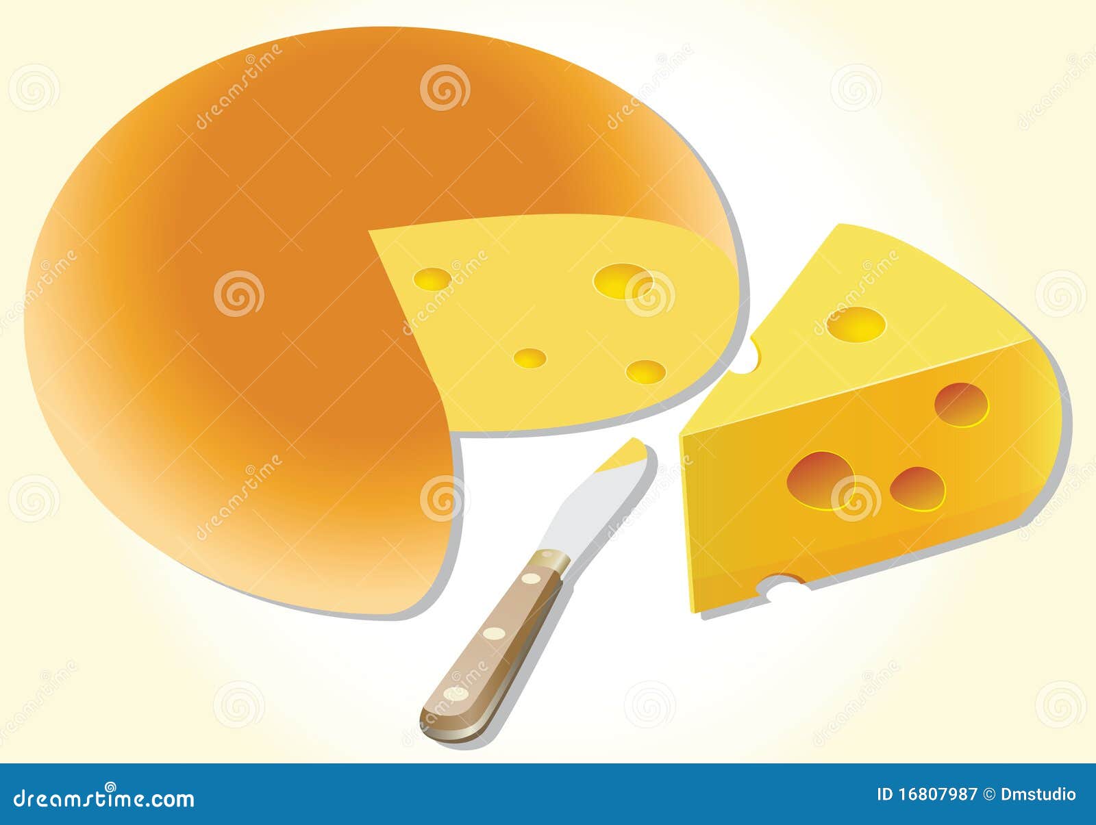 Cheese and knife stock vector. Illustration of knife - 16807987