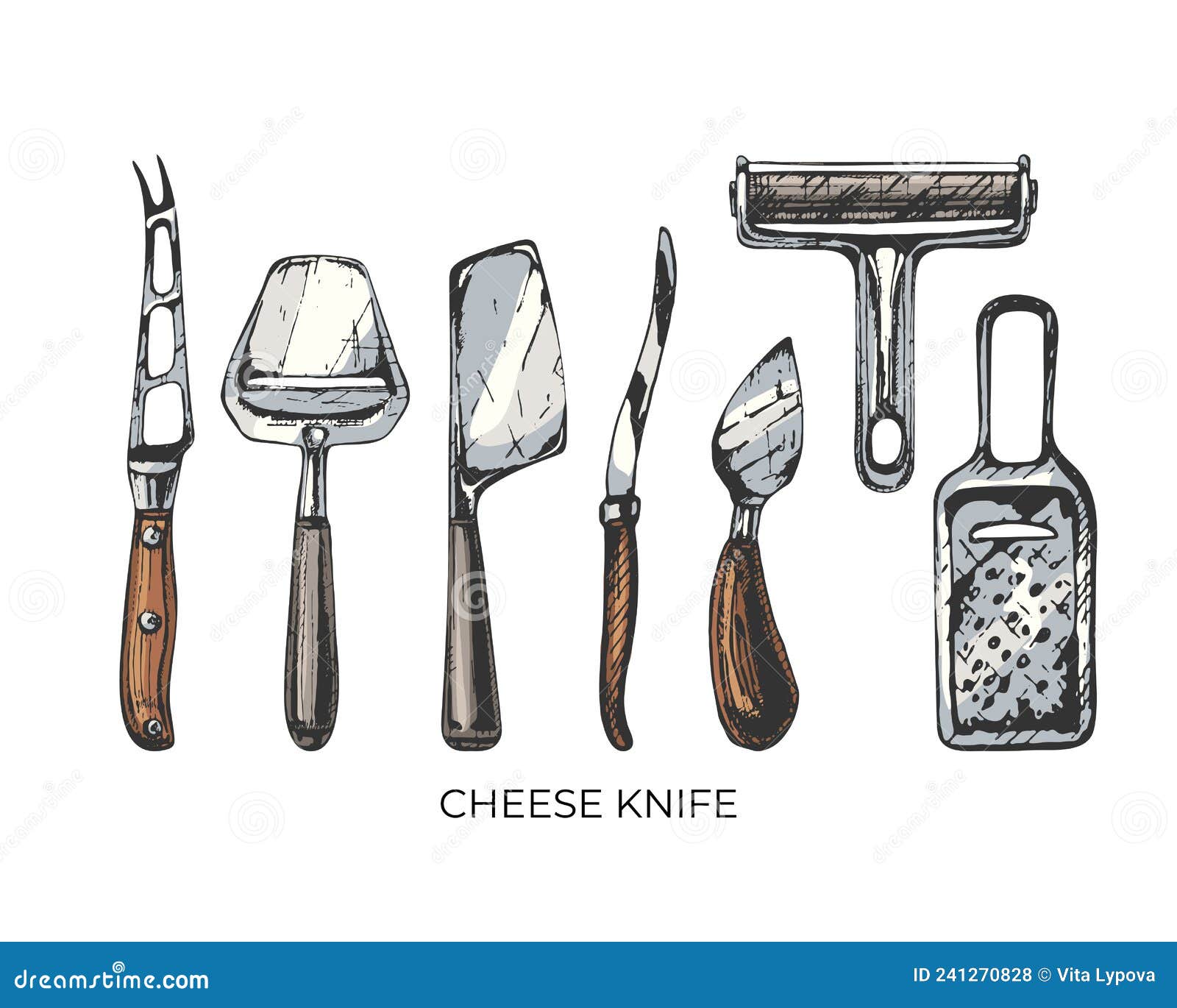 492_CHEESE KNIFE stock vector. Illustration of sample - 241270828