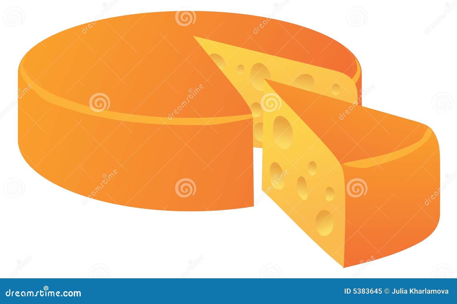 Cheese Loaf On Chequered Background Vector Illustration | CartoonDealer ...