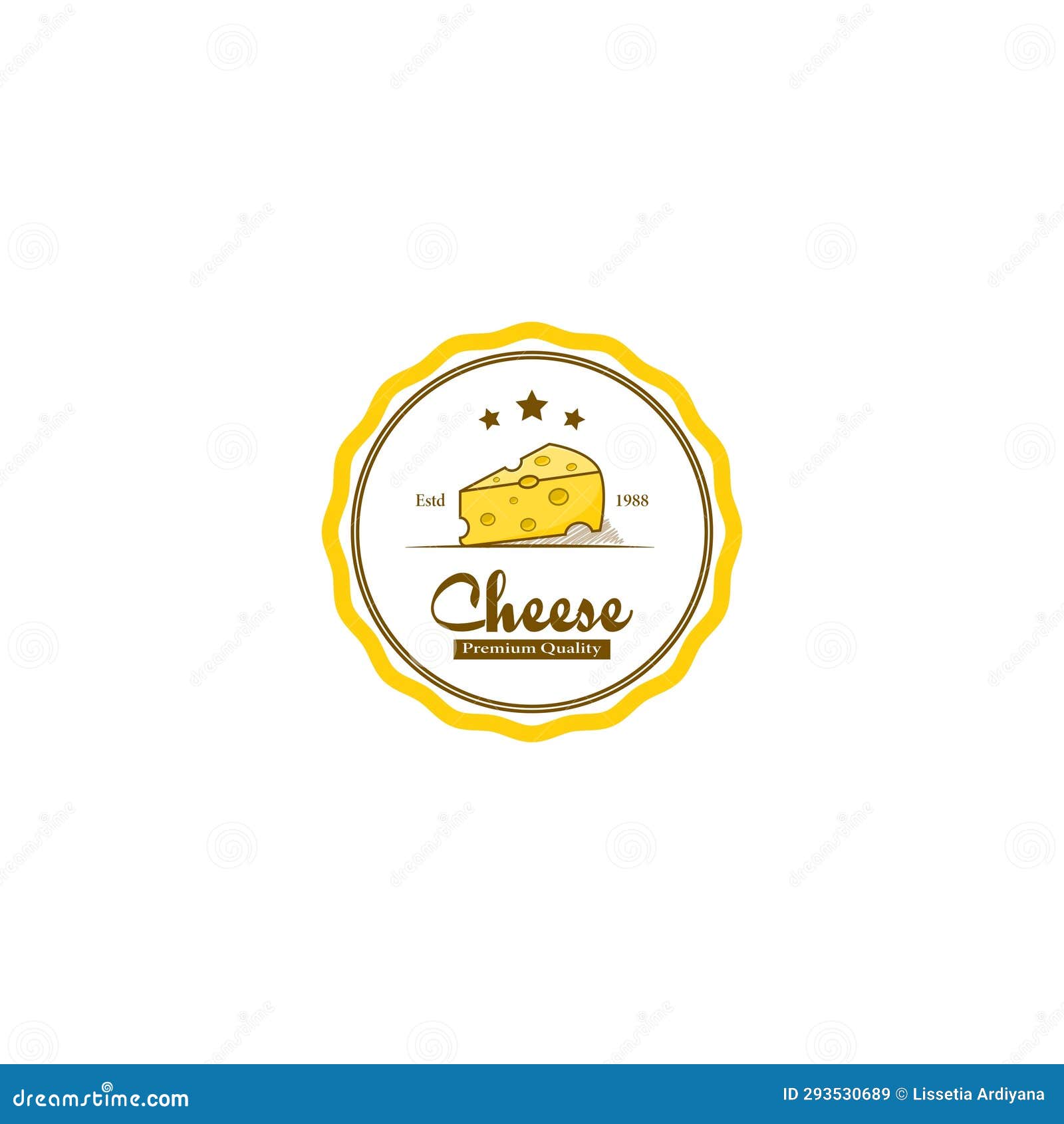Cheese Logo Design Vector Graphics Stock Vector - Illustration of menu ...