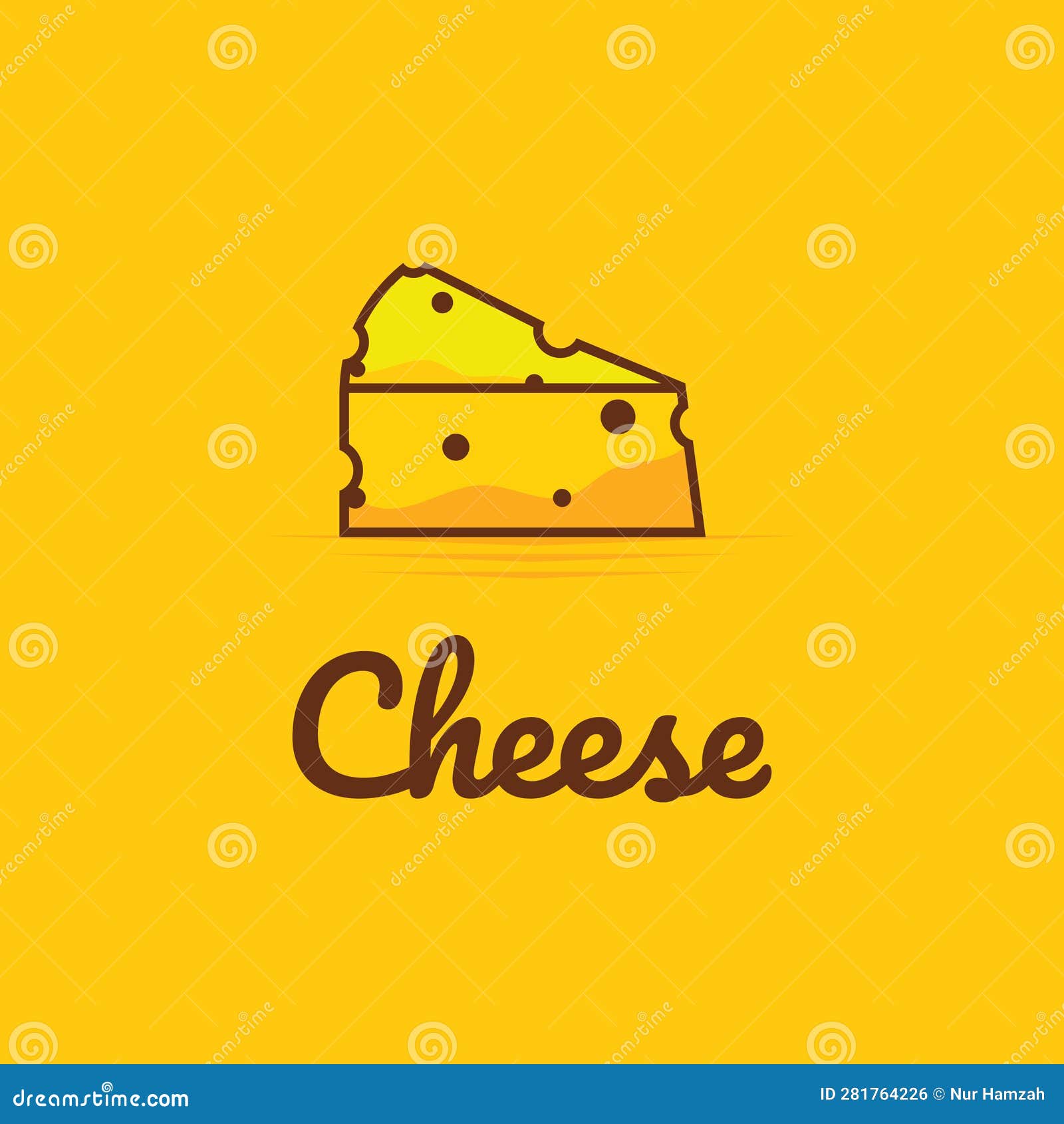 Cheese Logo Template with Vector Concept Stock Vector - Illustration of ...