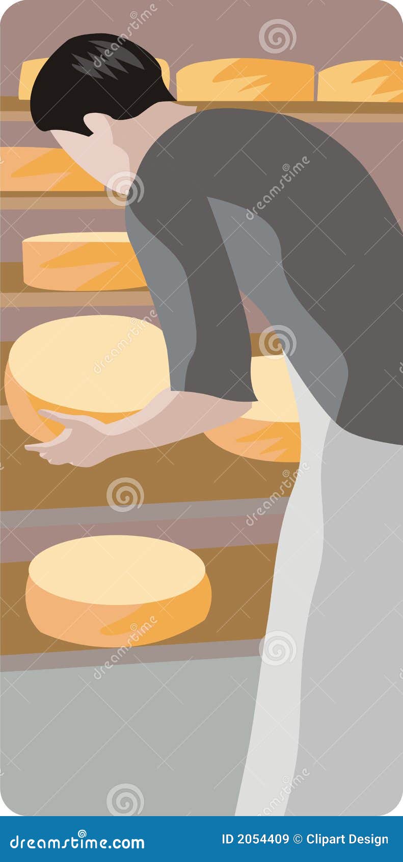 Cheese Maker Illustration stock illustration. Illustration of clipart ...