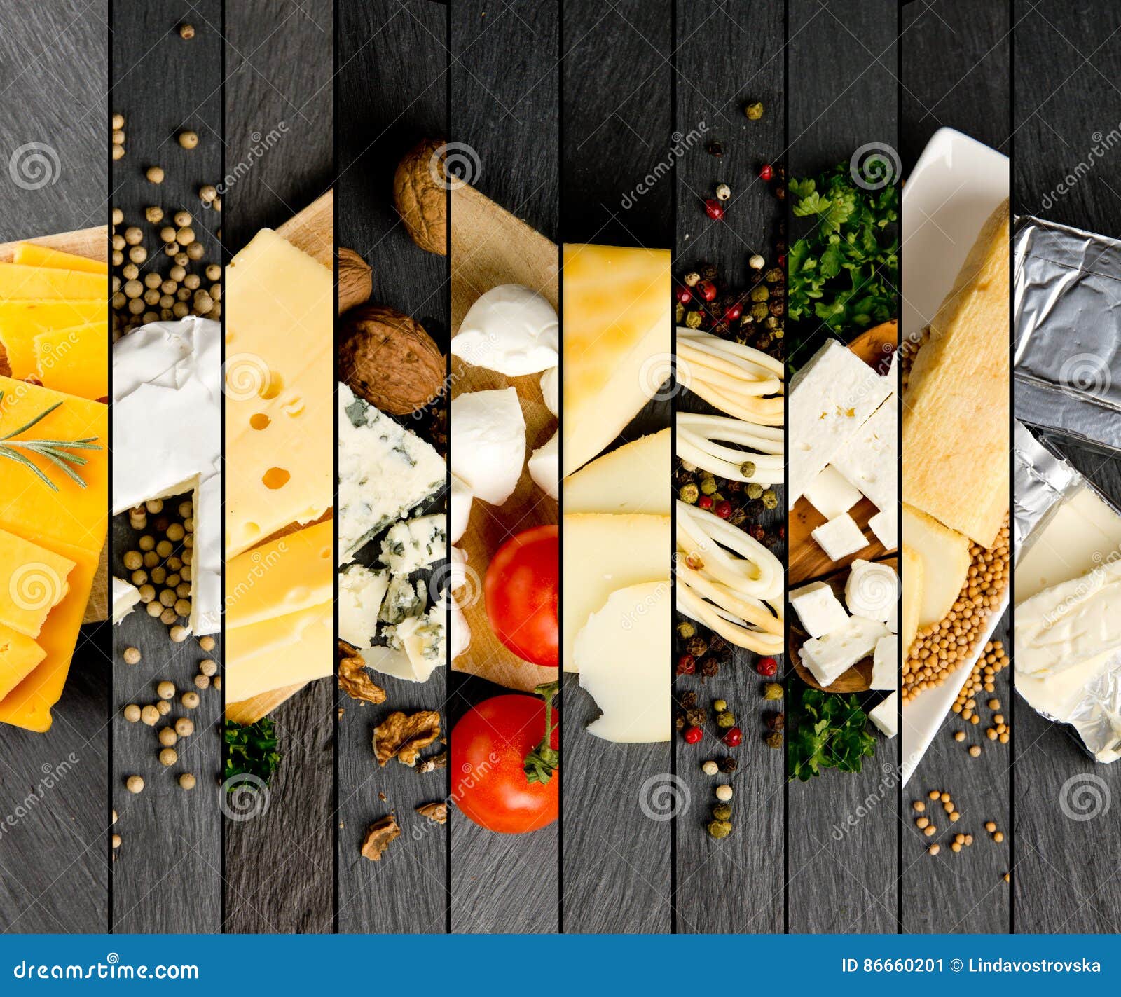 Cheese Mix Stripes stock image. Image of gray, healthy - 86660201