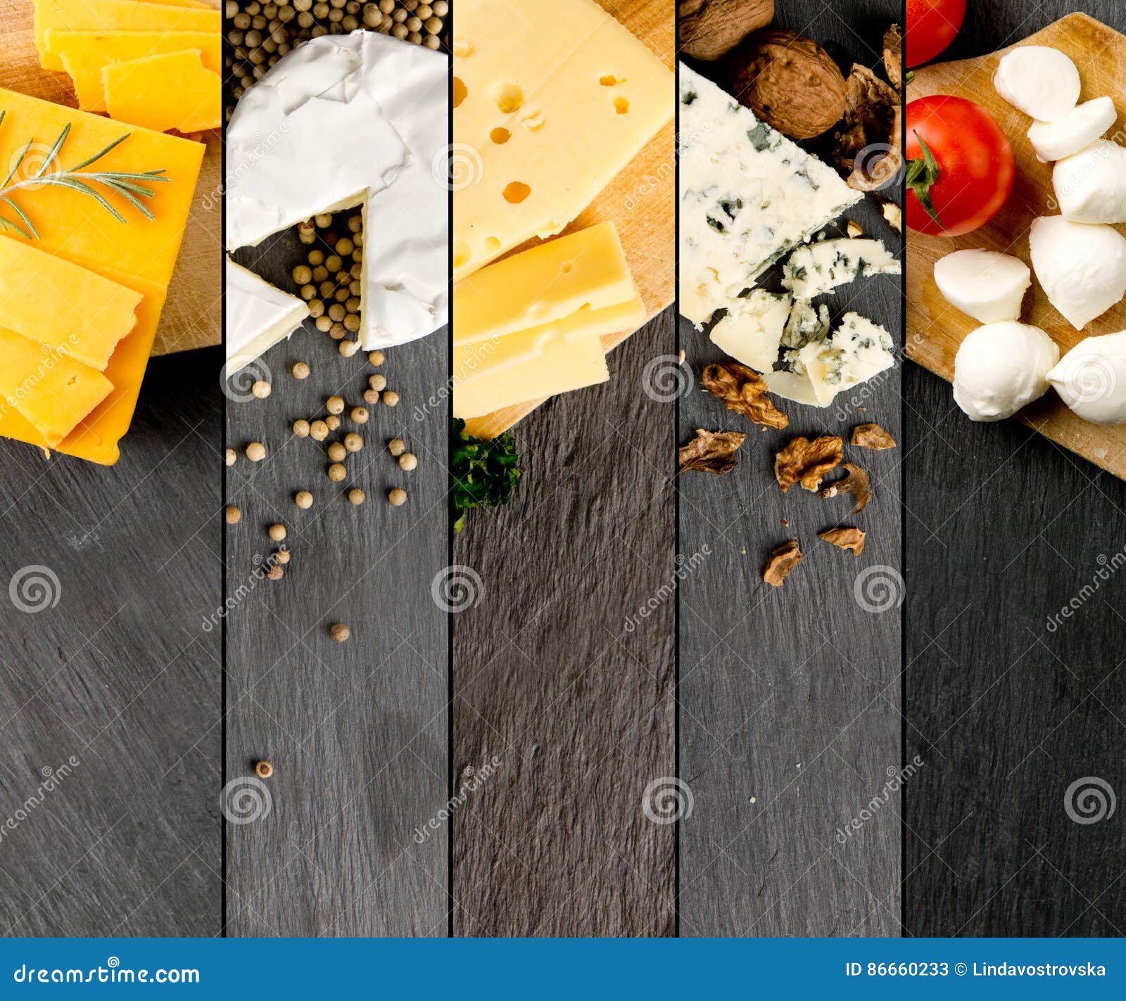 Cheese Mix Stripes stock image. Image of horizontal, kinds - 86660233