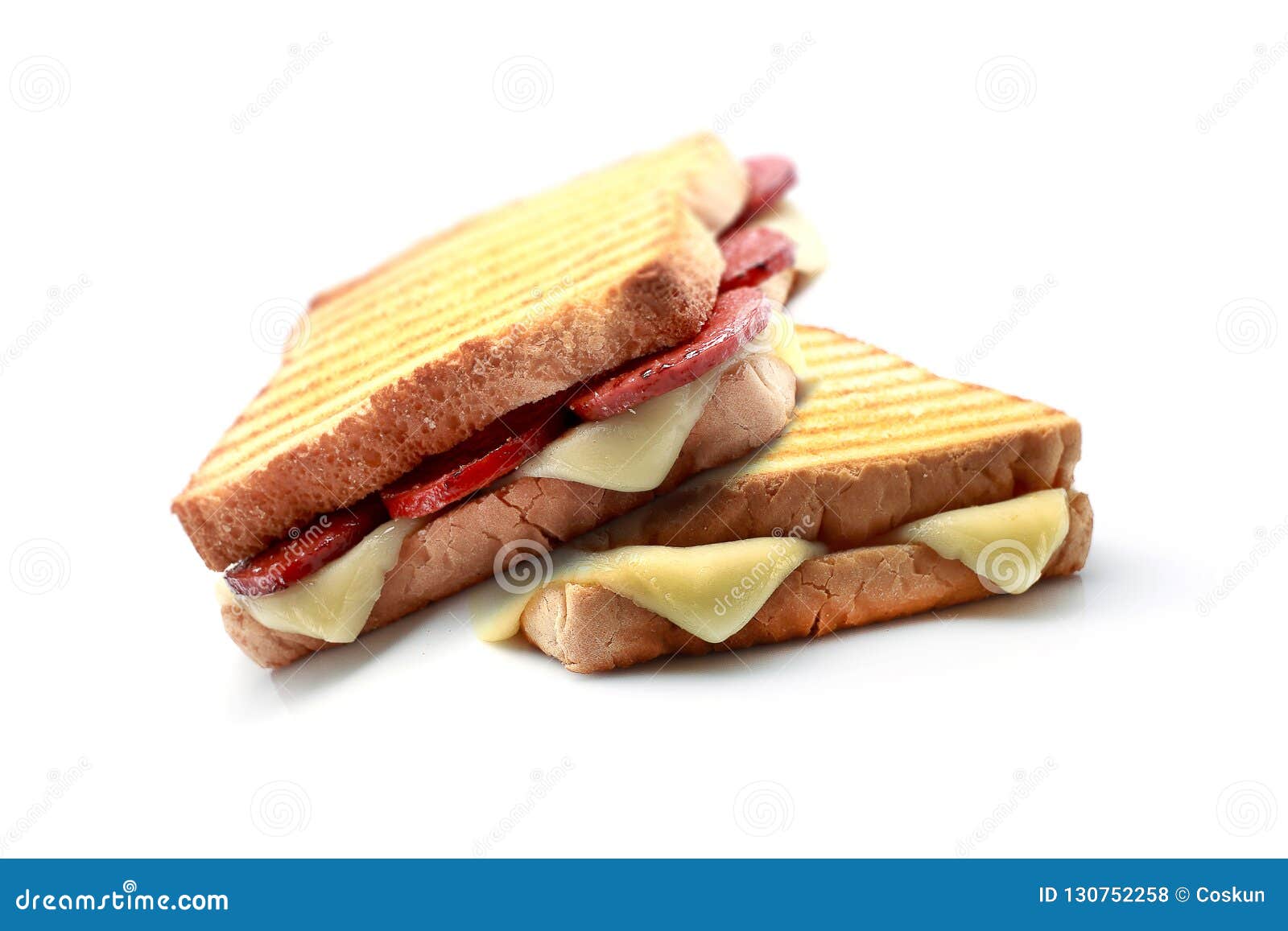 Turkish Toast Ayvalik Tostu / Russian Salad Sandwich With Sausage ...