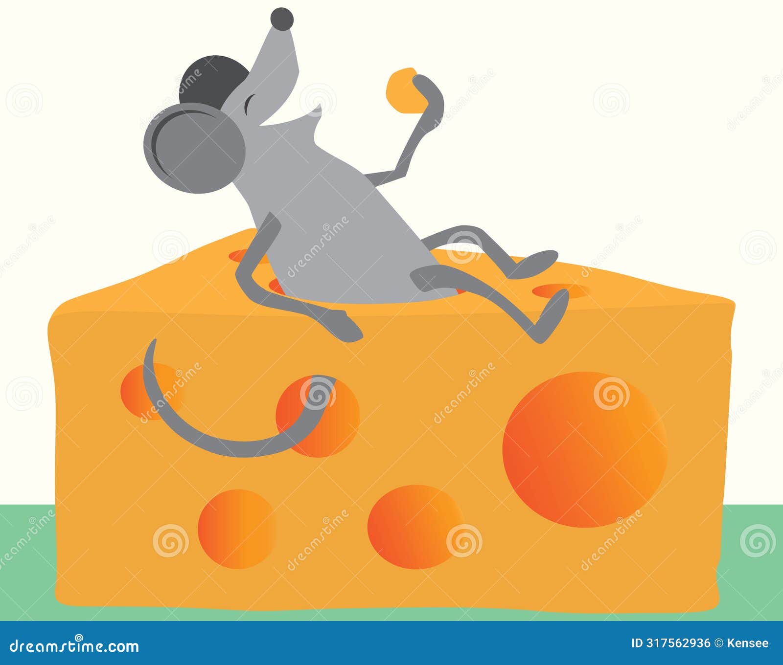 Cheese Mouse 2 stock vector. Illustration of eyes, food - 317562936