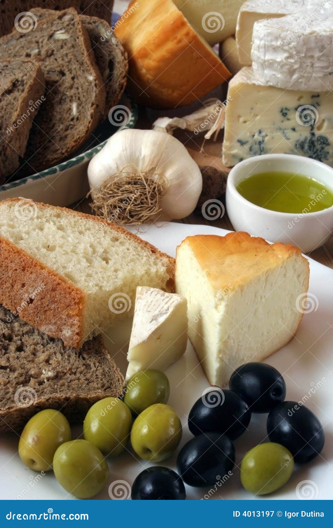 Cheese and Olives Breakfast Stock Image - Image of cheese, nature: 4013197