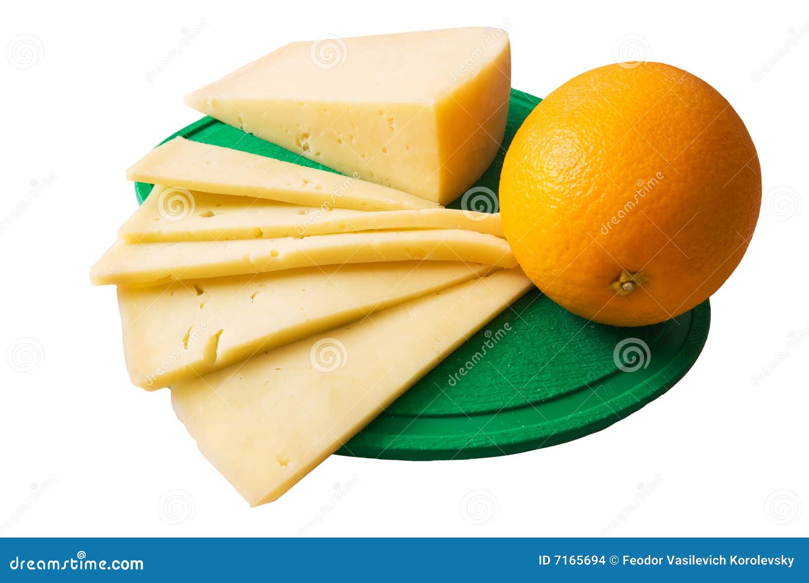 Cheese and orange. stock photo. Image of cheese, product - 7165694