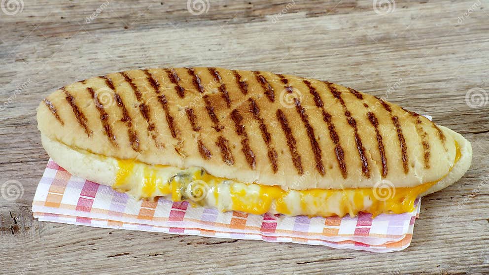 Cheese panini stock photo. Image of three, italian, panini - 201248152