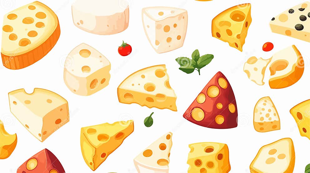 Cheese Pattern Background for Culinary Designs and Food Projects Stock ...