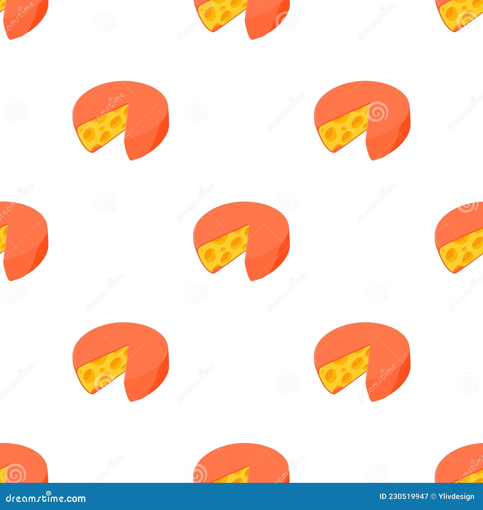 Cheese Pattern Seamless Vector Stock Vector - Illustration of breakfast ...