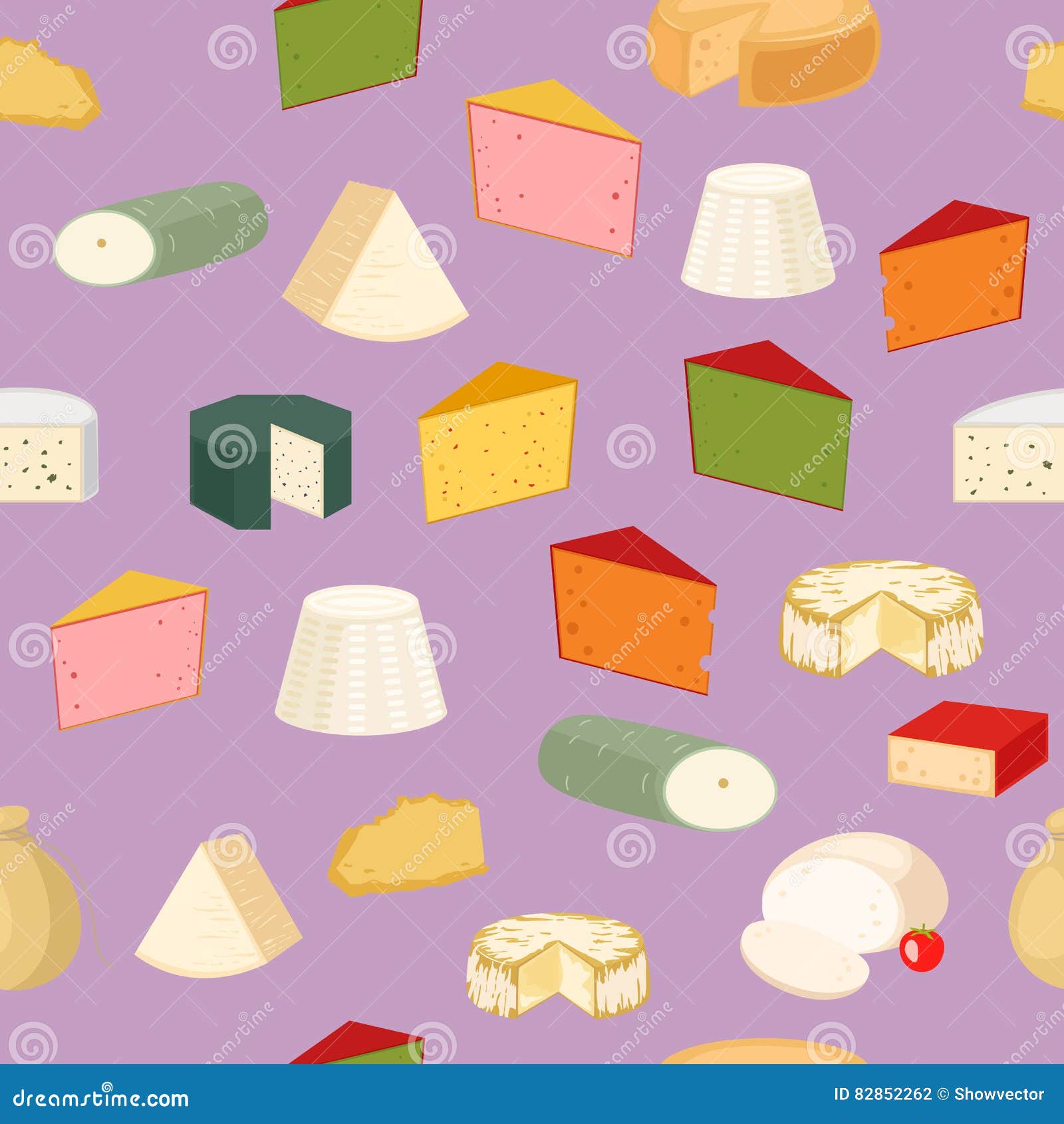Cheese Pattern Vector Illustration. Stock Vector - Illustration of ...