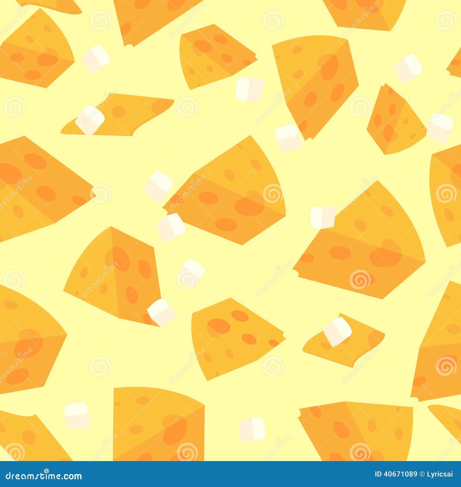 Cheese pattern stock vector. Illustration of triangle - 40671089