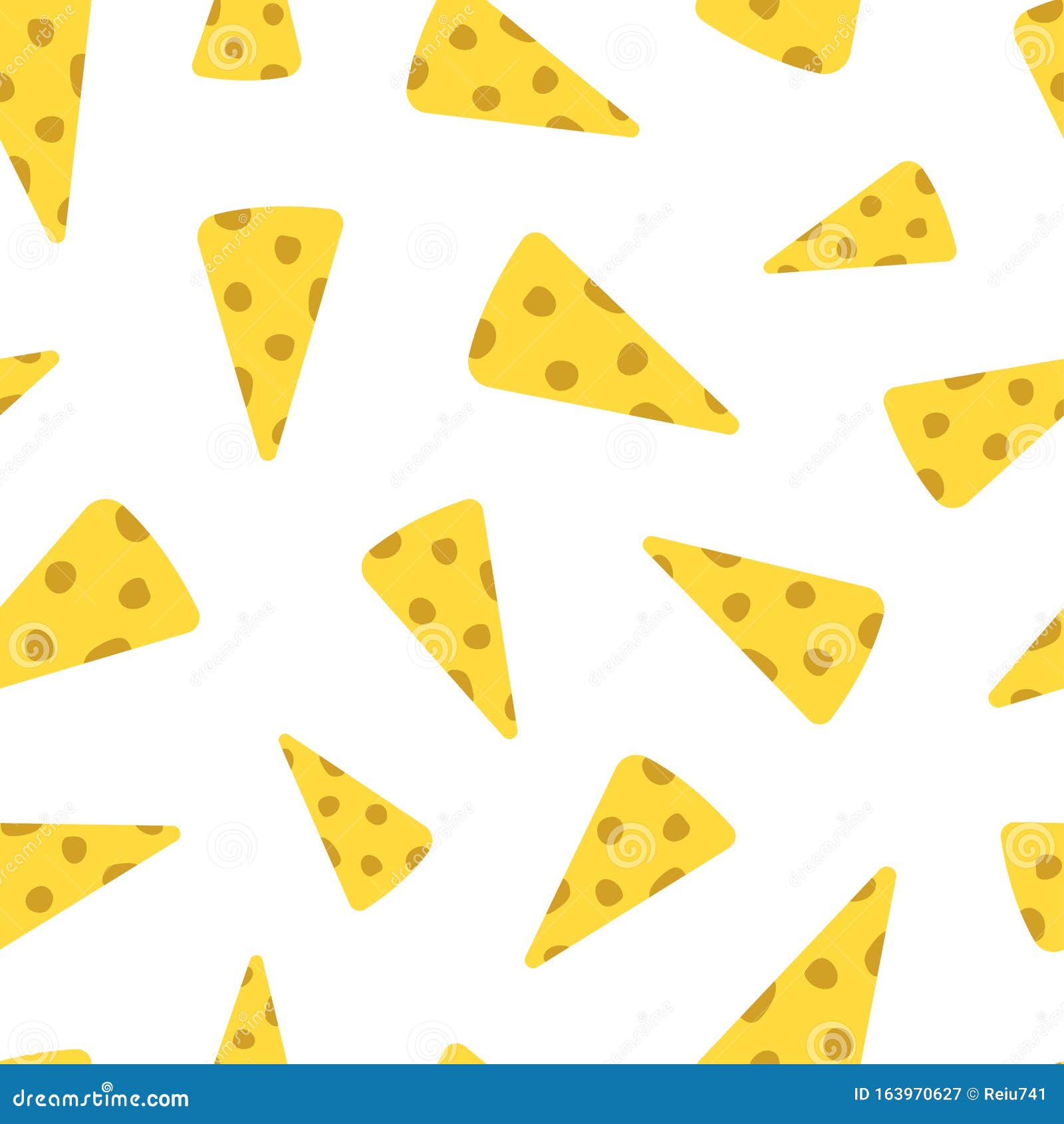 Cheese Pattern on White Background Stock Vector - Illustration of ...