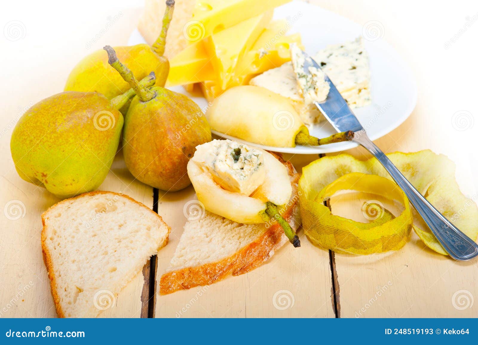 Cheese and pears stock image. Image of rustic, healthy - 248519193