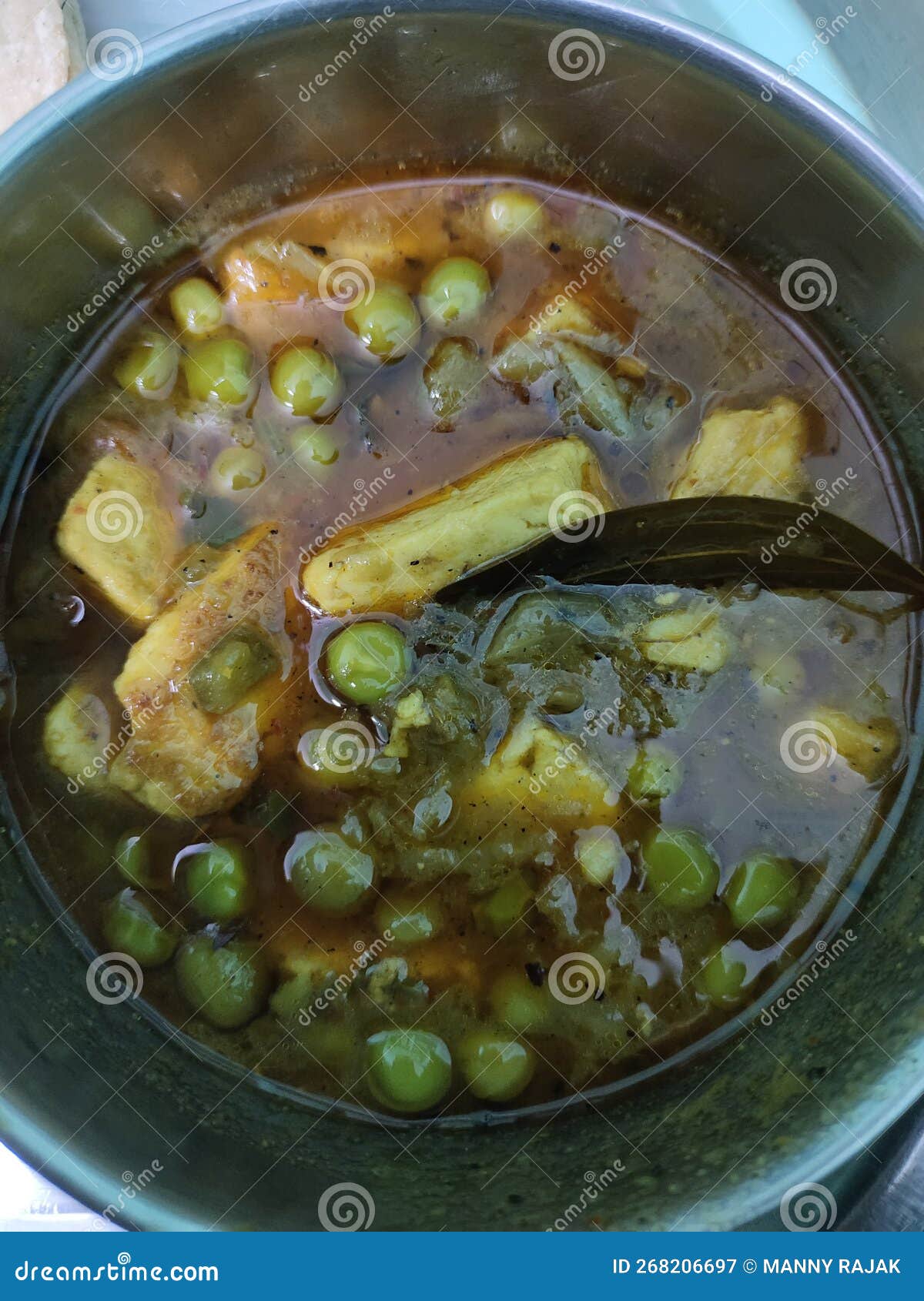 Cheese and Peas Vegetable Indian Food Home Made Stock Image - Image of ...