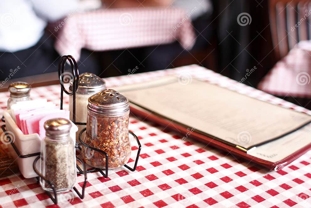 Cheese, Pepper, and Salt Shaker Stock Photo - Image of customer, salt ...