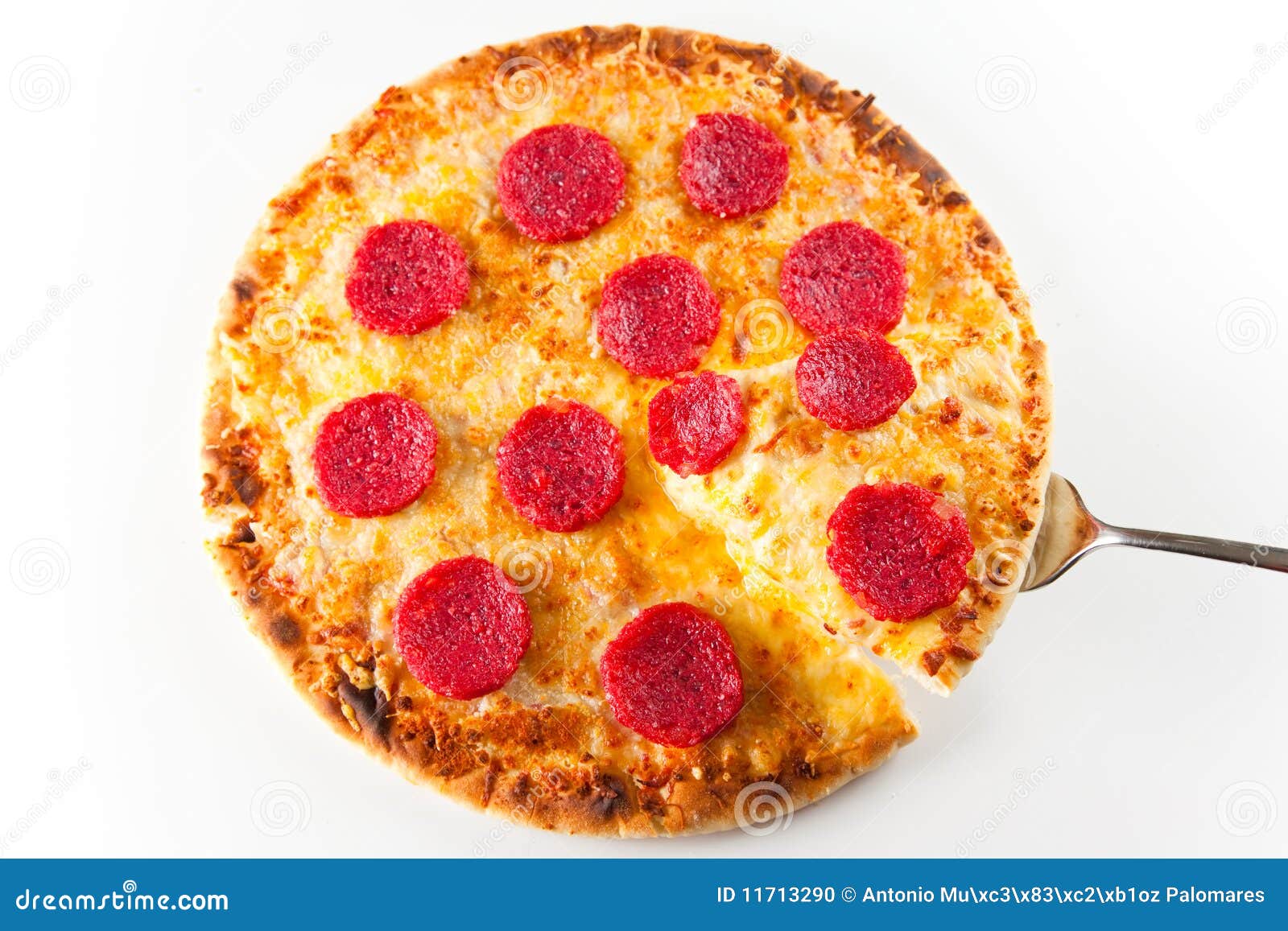 Cheese and pepperoni pizza stock photo. Image of gourmet - 11713290