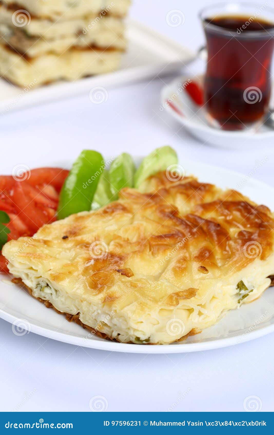Cheese pie - Borek stock image. Image of delicious, boregi - 97596231