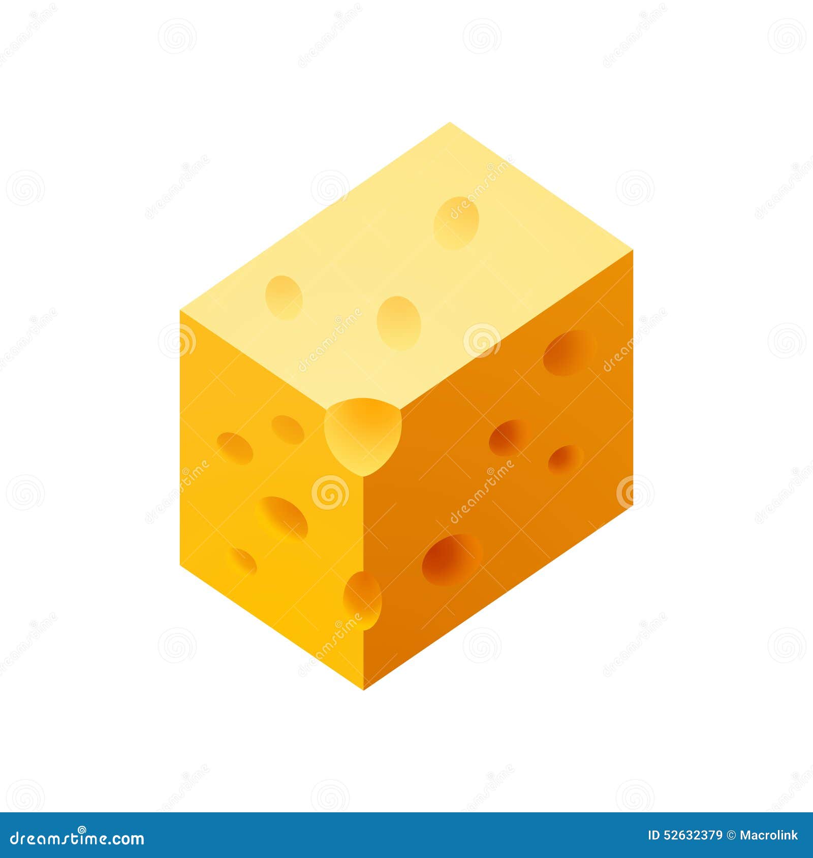 Cheese piece stock vector. Illustration of eating, hole - 52632379