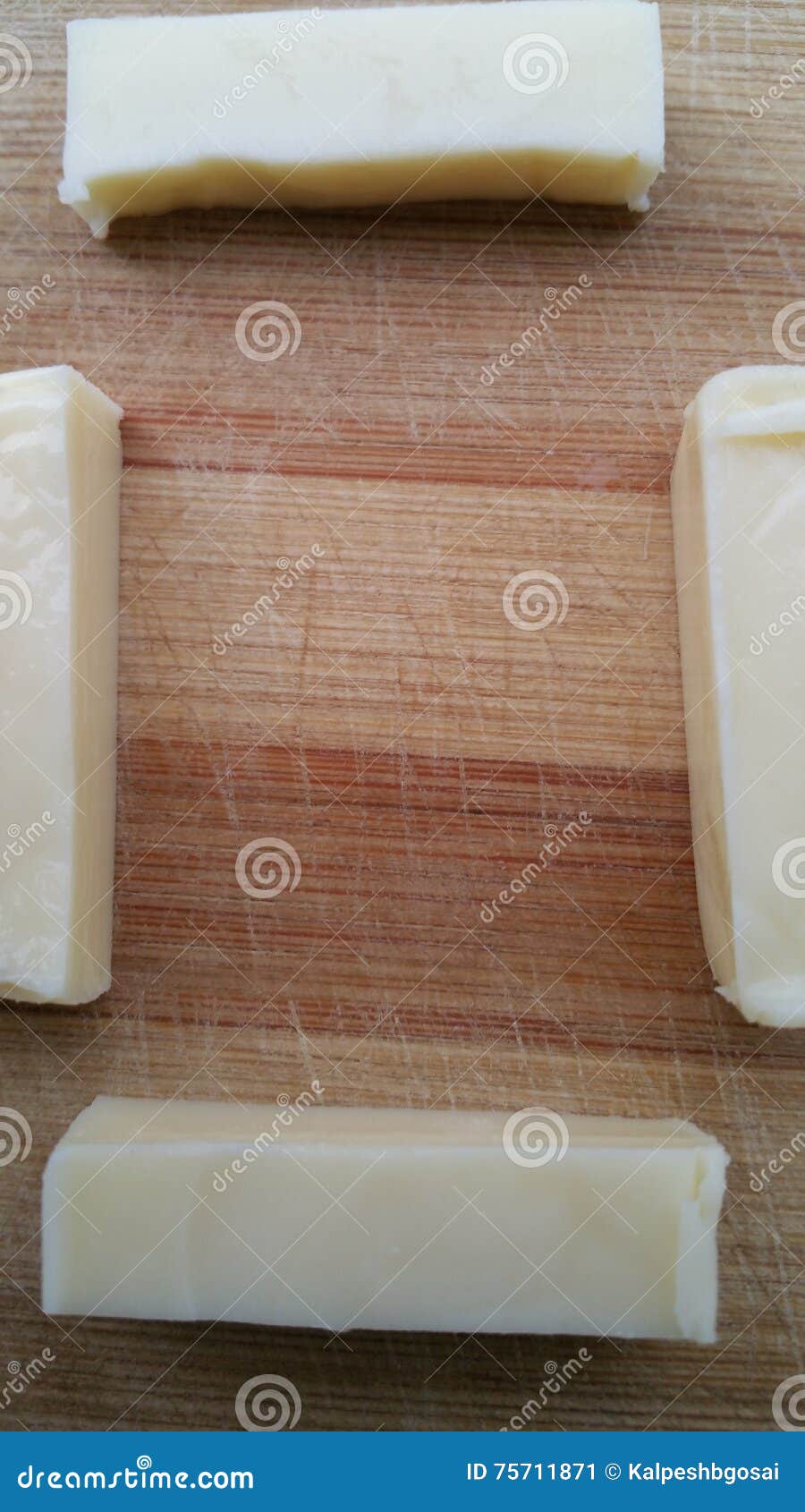Cheese Pieces Frame on Wooden Background Stock Image - Image of meal ...
