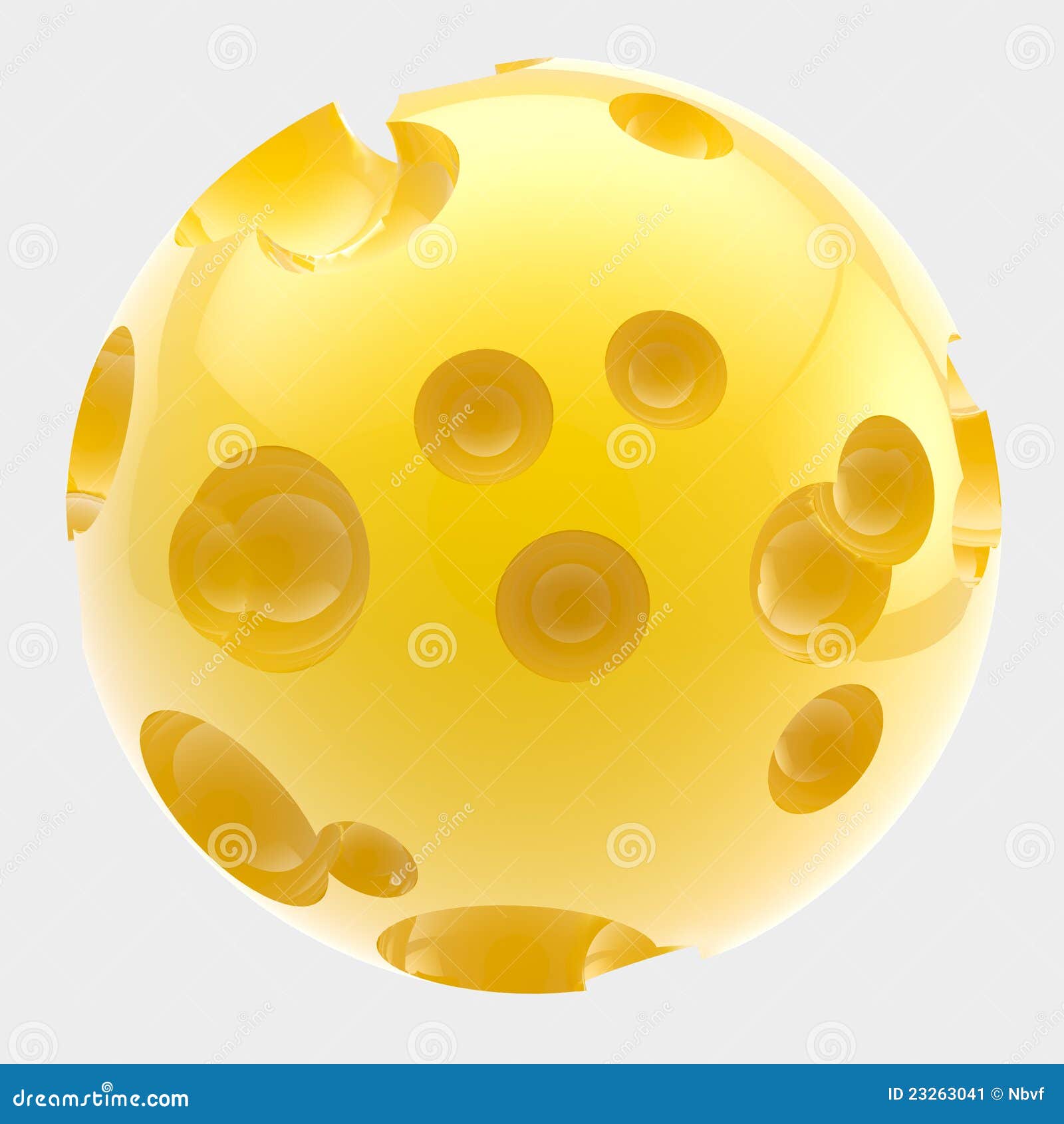 Cheese Planet: Sphere Made of Cheese Stock Illustration - Illustration ...