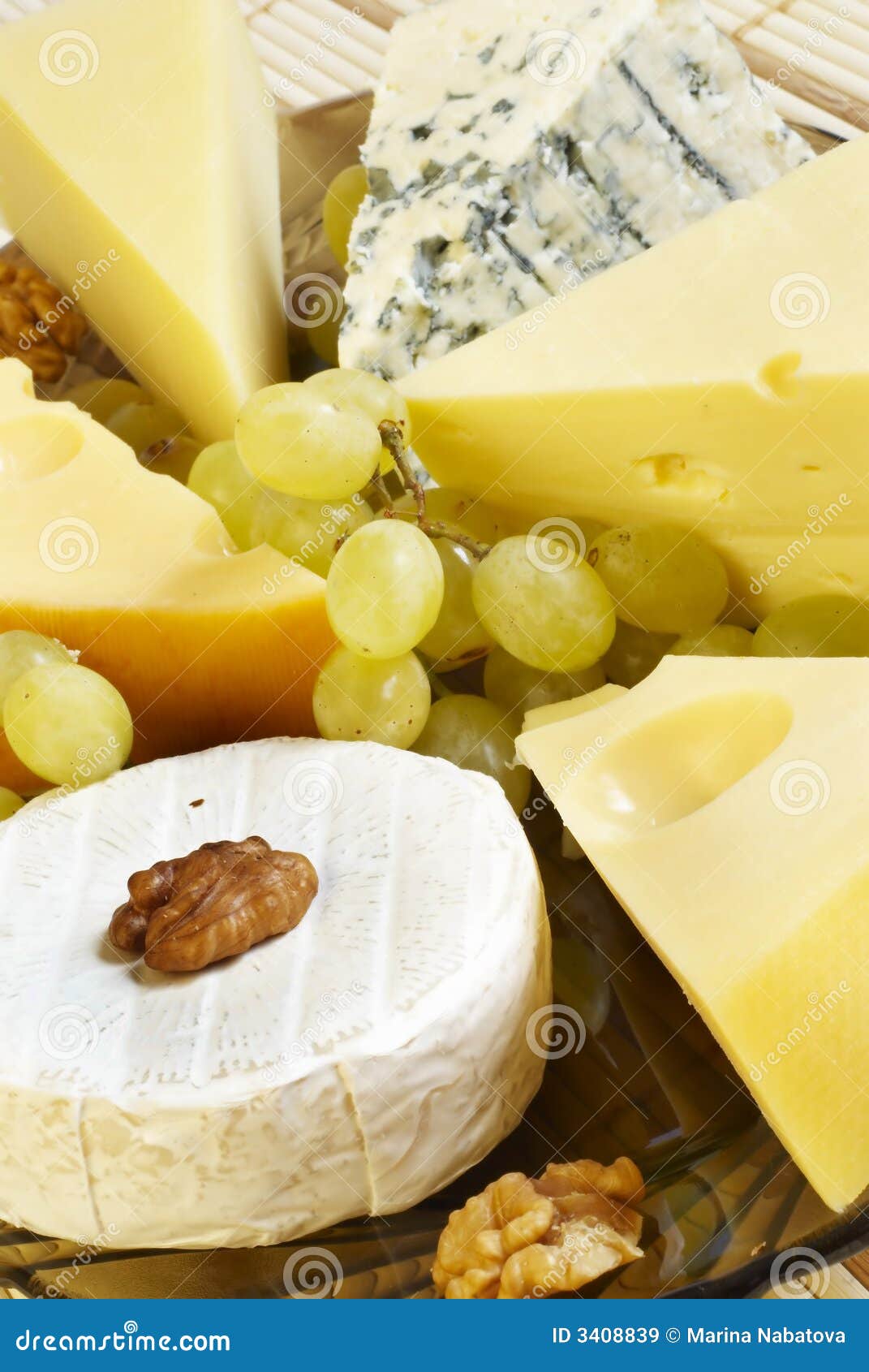 Cheese plate stock image. Image of plate, delicacy, roquefort - 3408839
