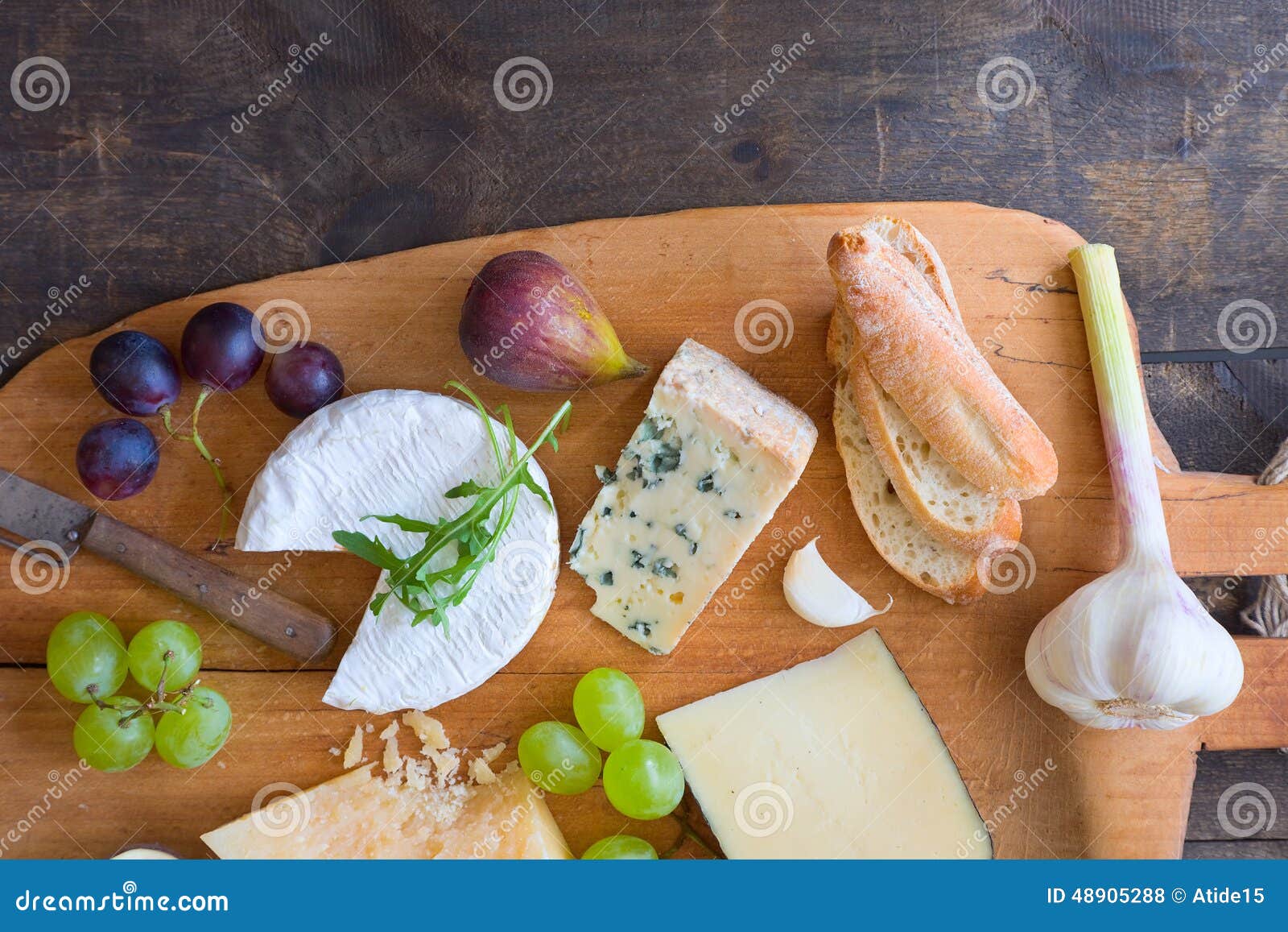Cheese Plate stock photo. Image of dark, cuisine, lunch - 48905288