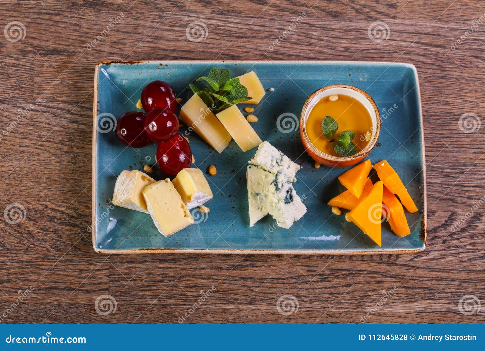 Cheese plate mix stock photo. Image of yellow, blue - 112645828