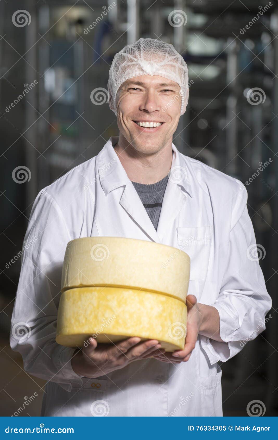 Cheese Production at Factory Stock Image - Image of occupation ...