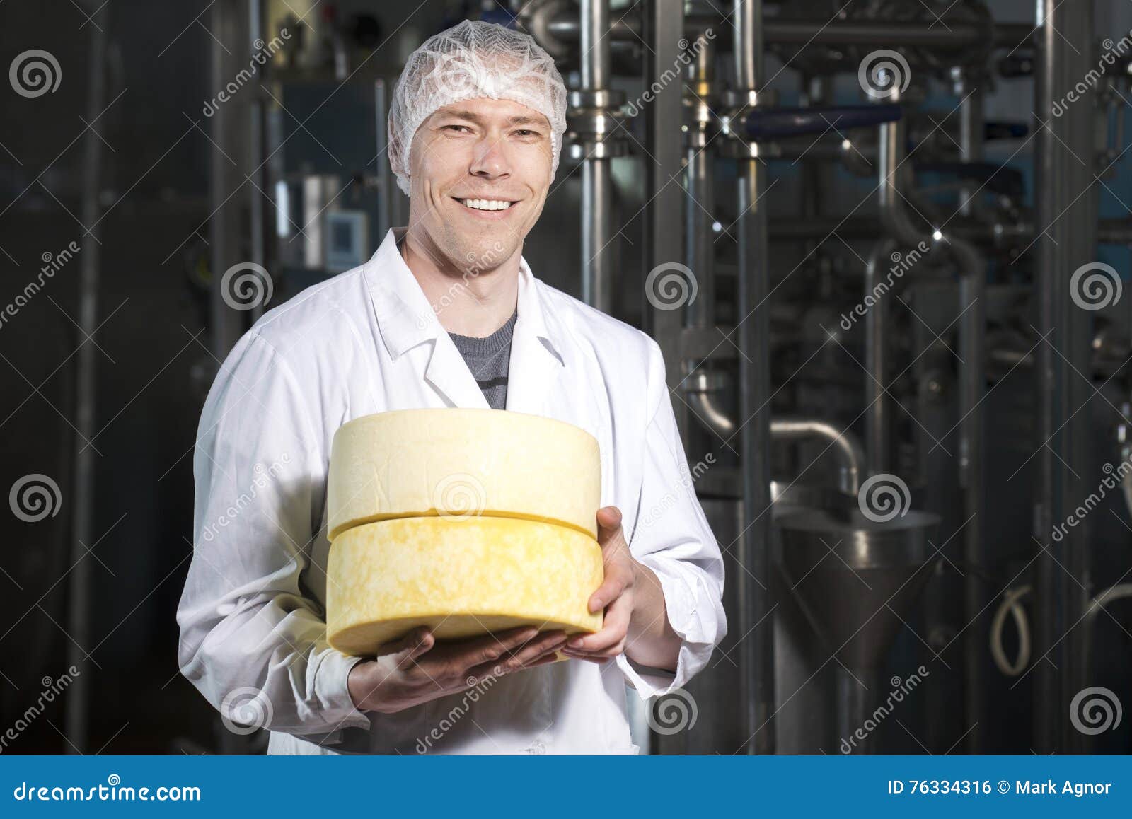 Cheese Production at Factory Stock Photo - Image of cheesemaking ...