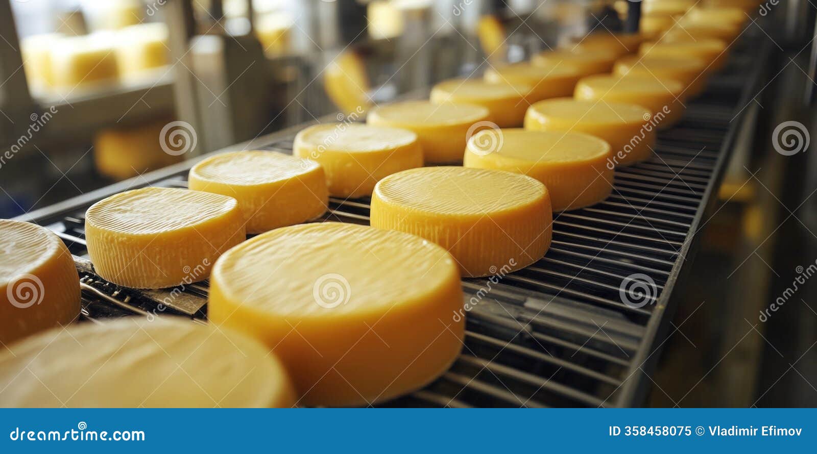 Cheese production line stock image. Image of food, nutritious - 358458075
