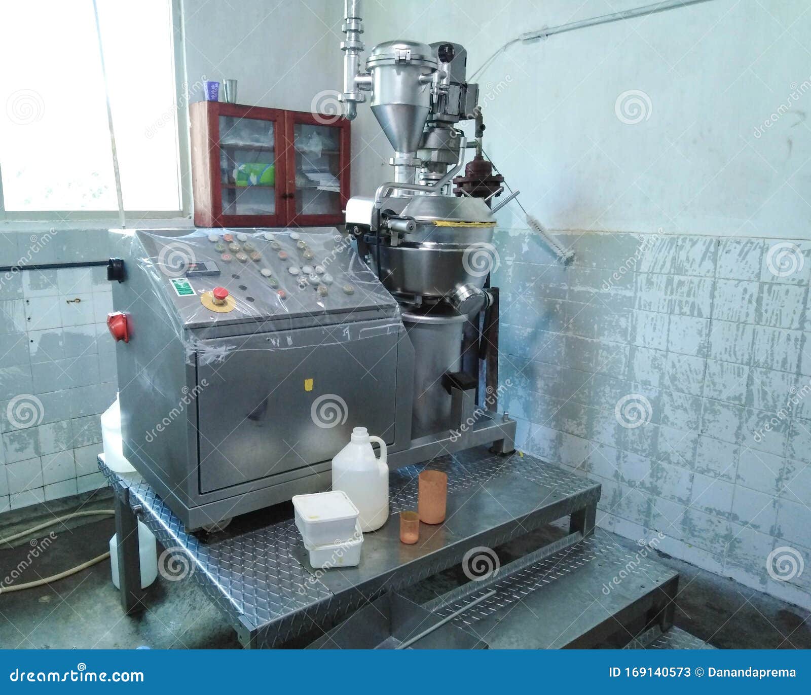 Cheese Production Machine in a Factory Stock Image - Image of gadgets ...