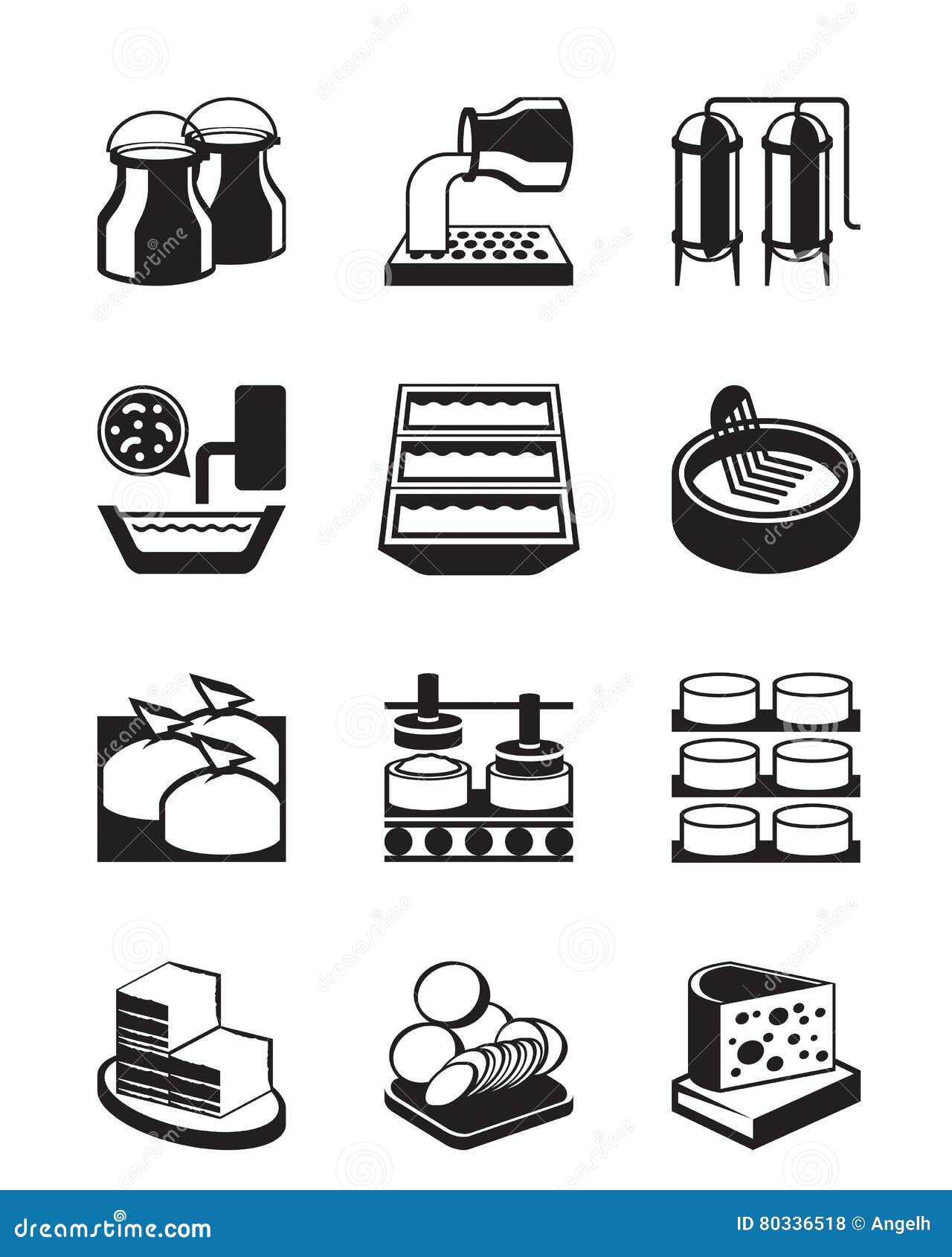 Cheese Production Isometric Flowchart Cartoon Vector | CartoonDealer ...