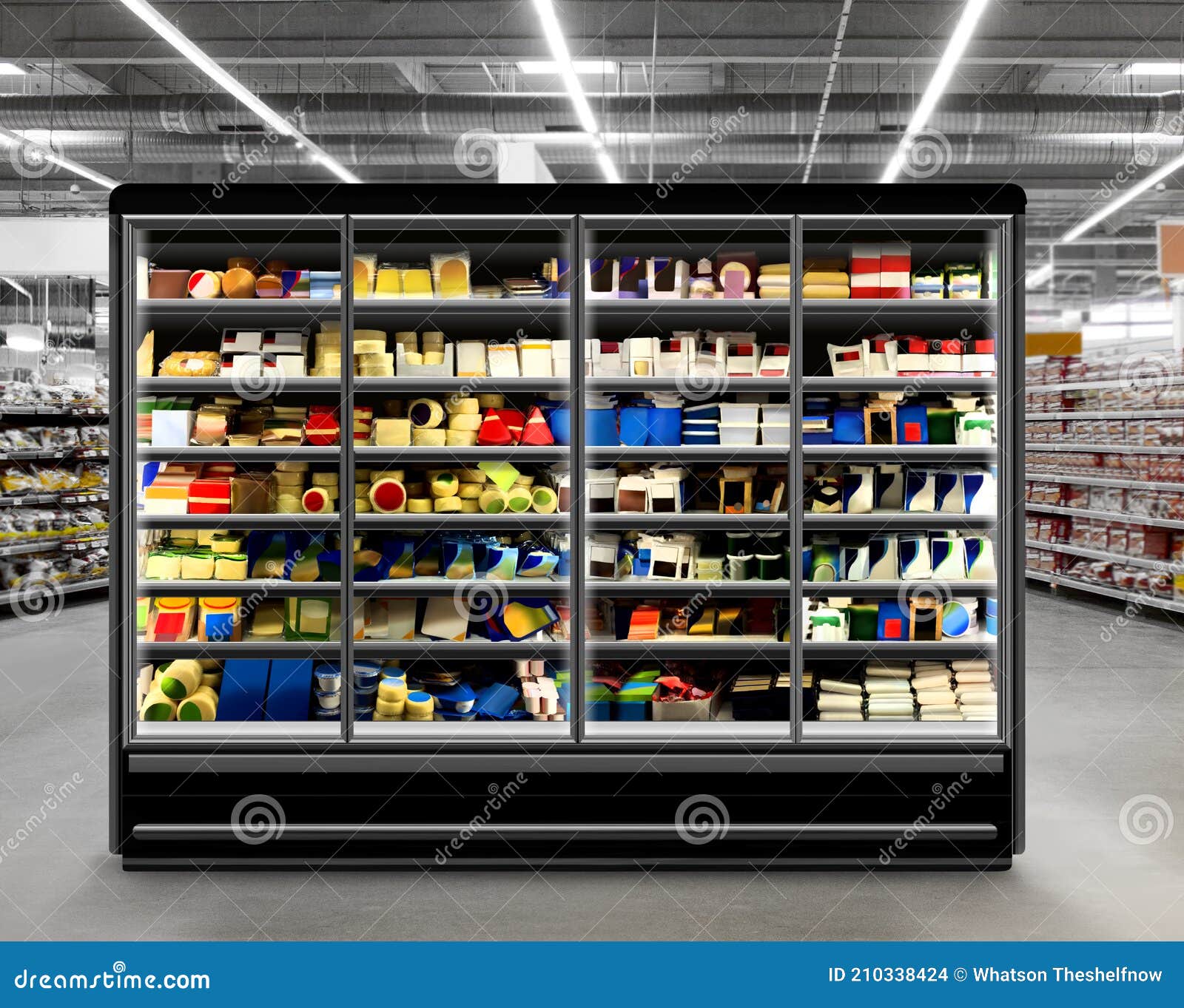 Cheese in Freezer at Supermarket Stock Photo - Image of kaymak ... Cheese in Freezer at Supermarket Stock Photo - Image of kaymak ...
