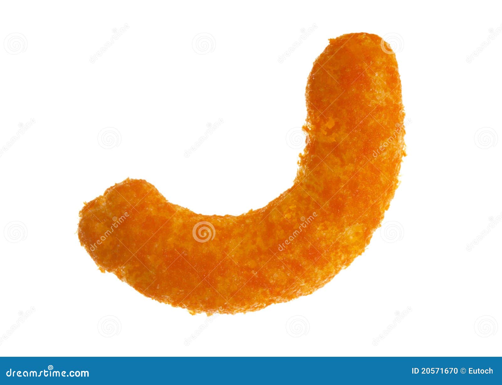 Cheese Puff Isolated stock photo. Image of curl, snack - 20571670