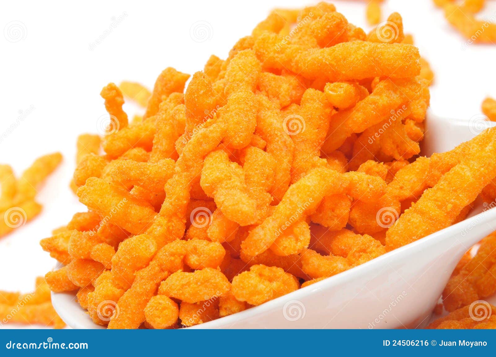 Cheese Puffs, Colorful Cheetos. Close Up Shot Of Cheese Puffs ...