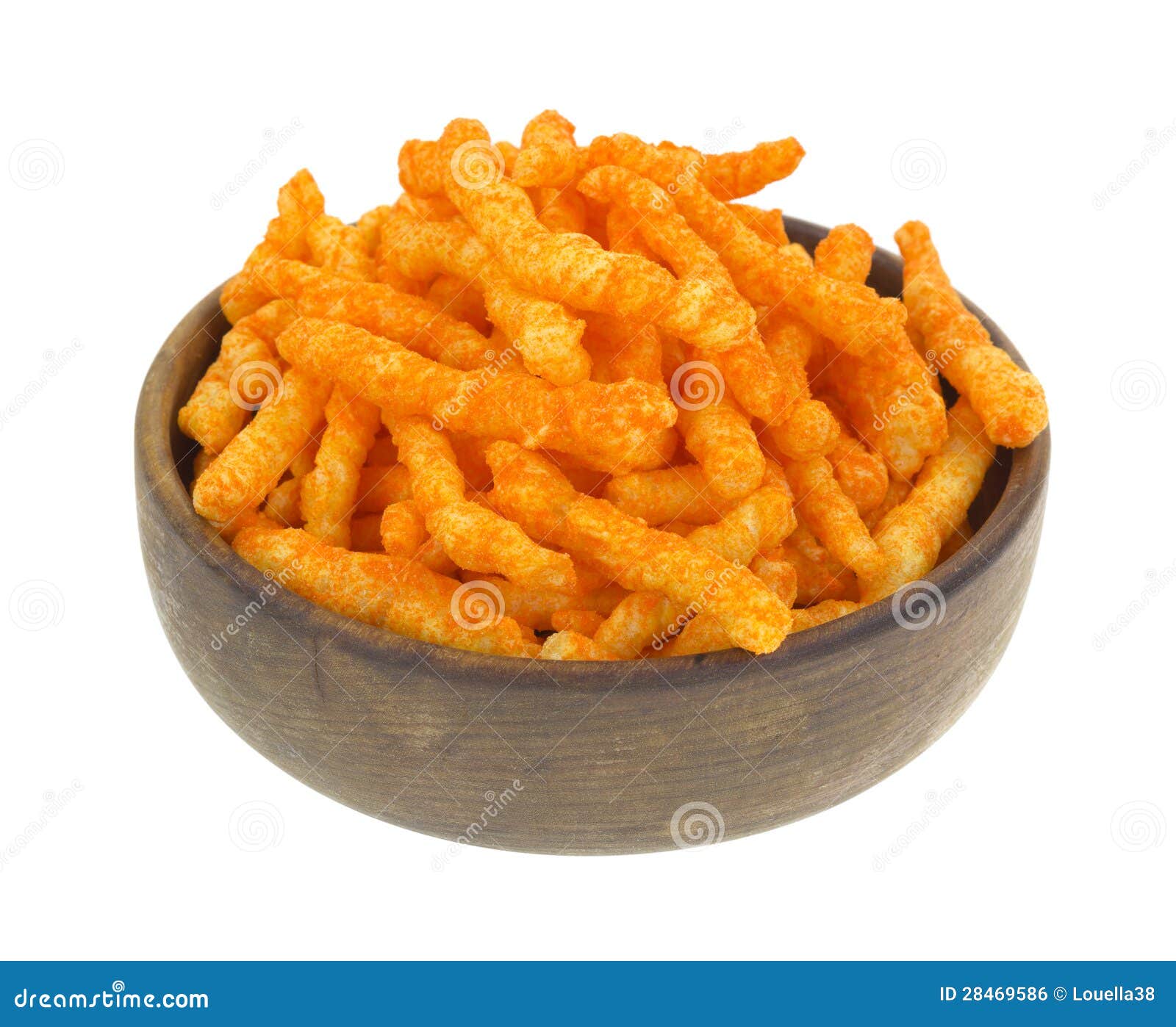 Cheese Puffy Crunchies in Bowl Stock Photo - Image of yellow, white ...