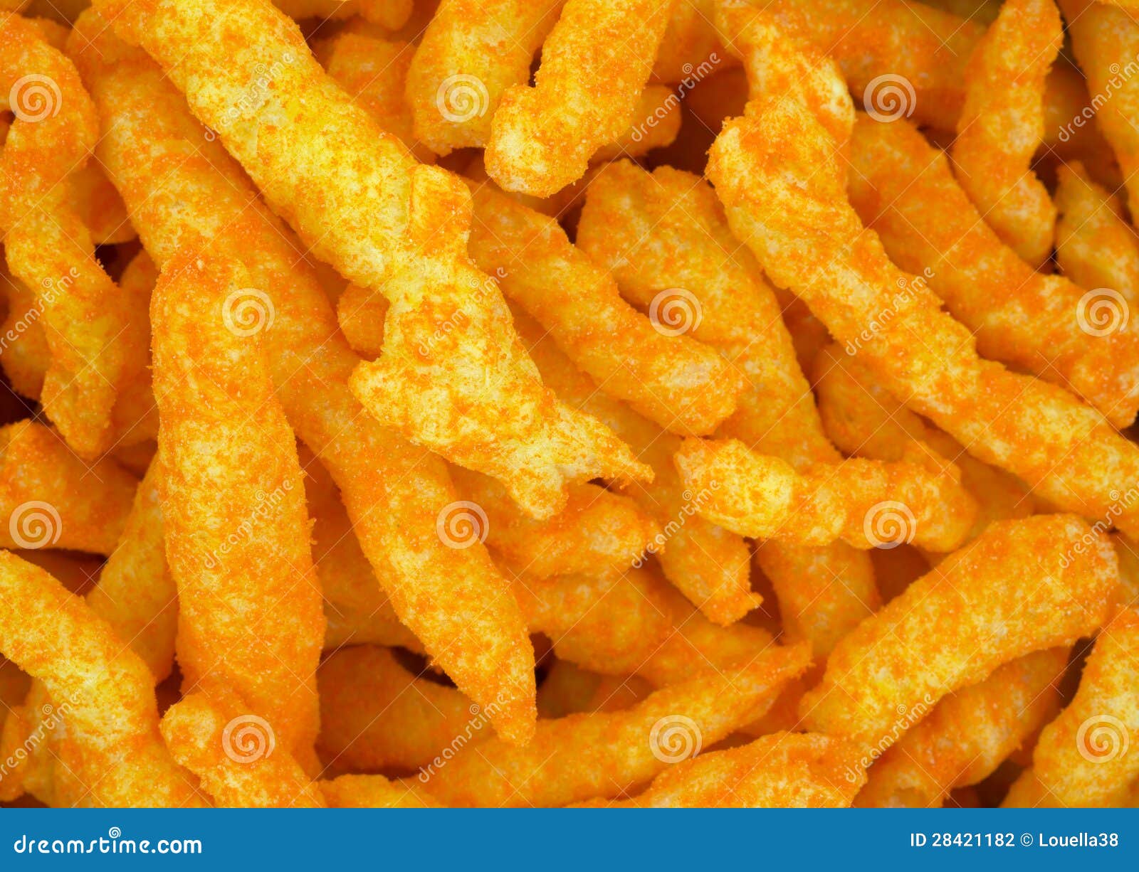 Cheese Puffy Crunchies Close View Stock Photo - Image of bright, crispy ...