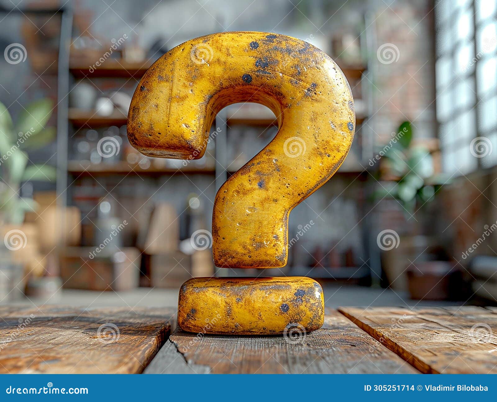 Cheese is a Question Mark in the Kitchen Interior Stock Illustration ...