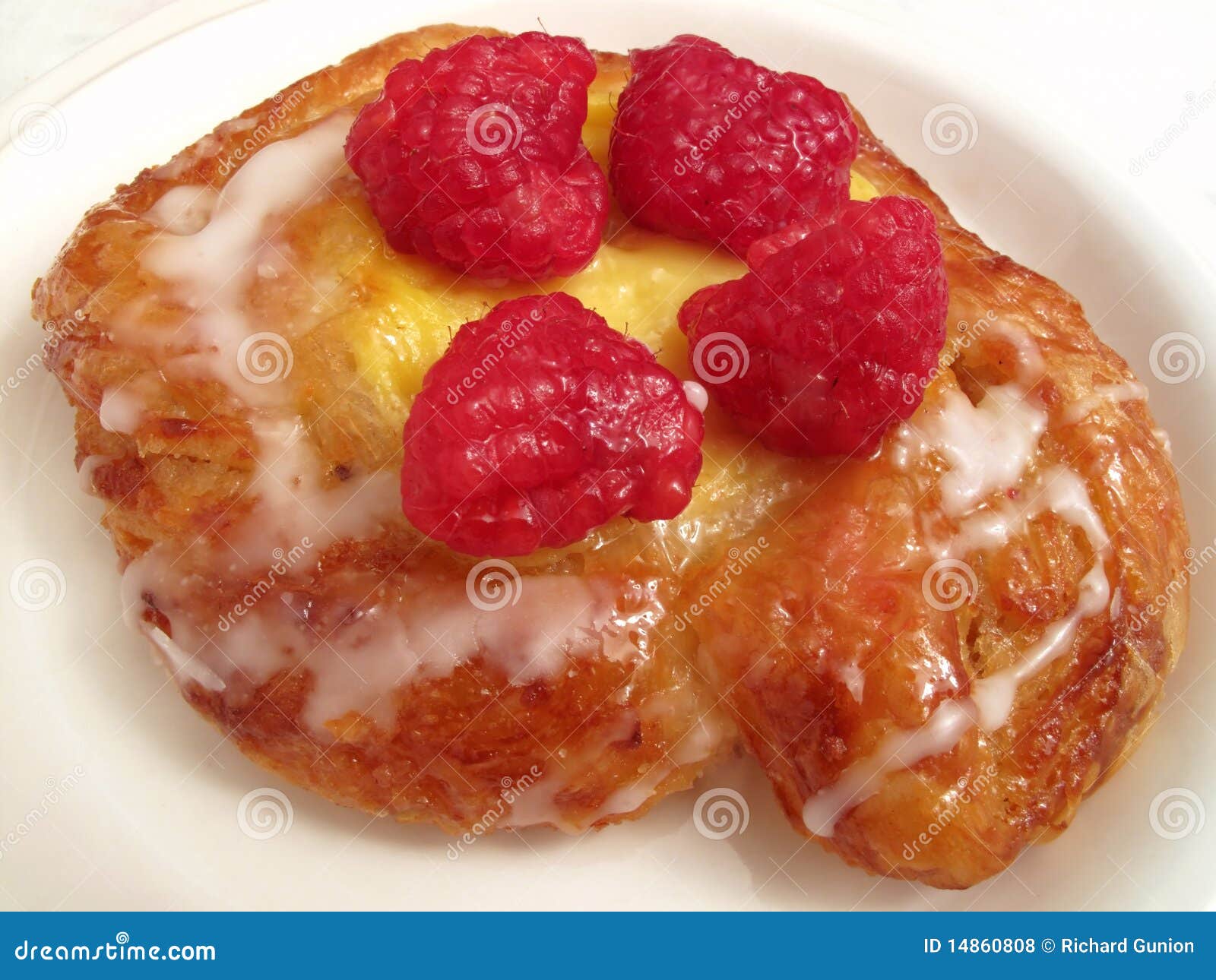 Cheese Raspberry Danish stock photo. Image of danish - 14860808